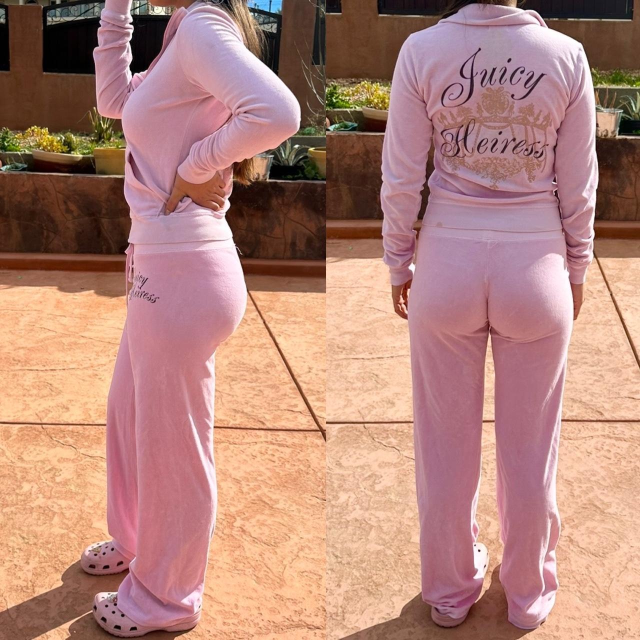 Juicy Couture Women's Pink Joggers-tracksuits | Depop