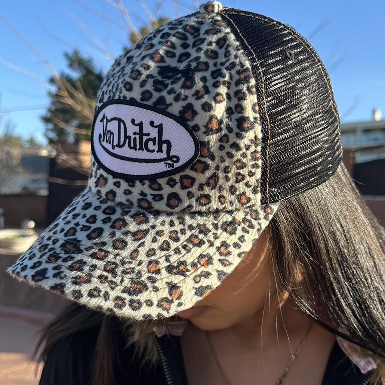 Von Dutch Trucker Hat 🐆 Brand new cheetah print... - Depop