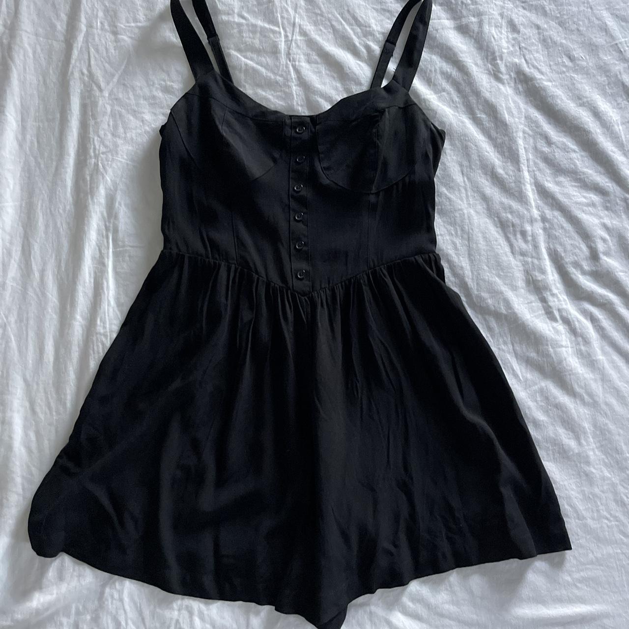 Wild Fable Women's Black Playsuit-romper | Depop
