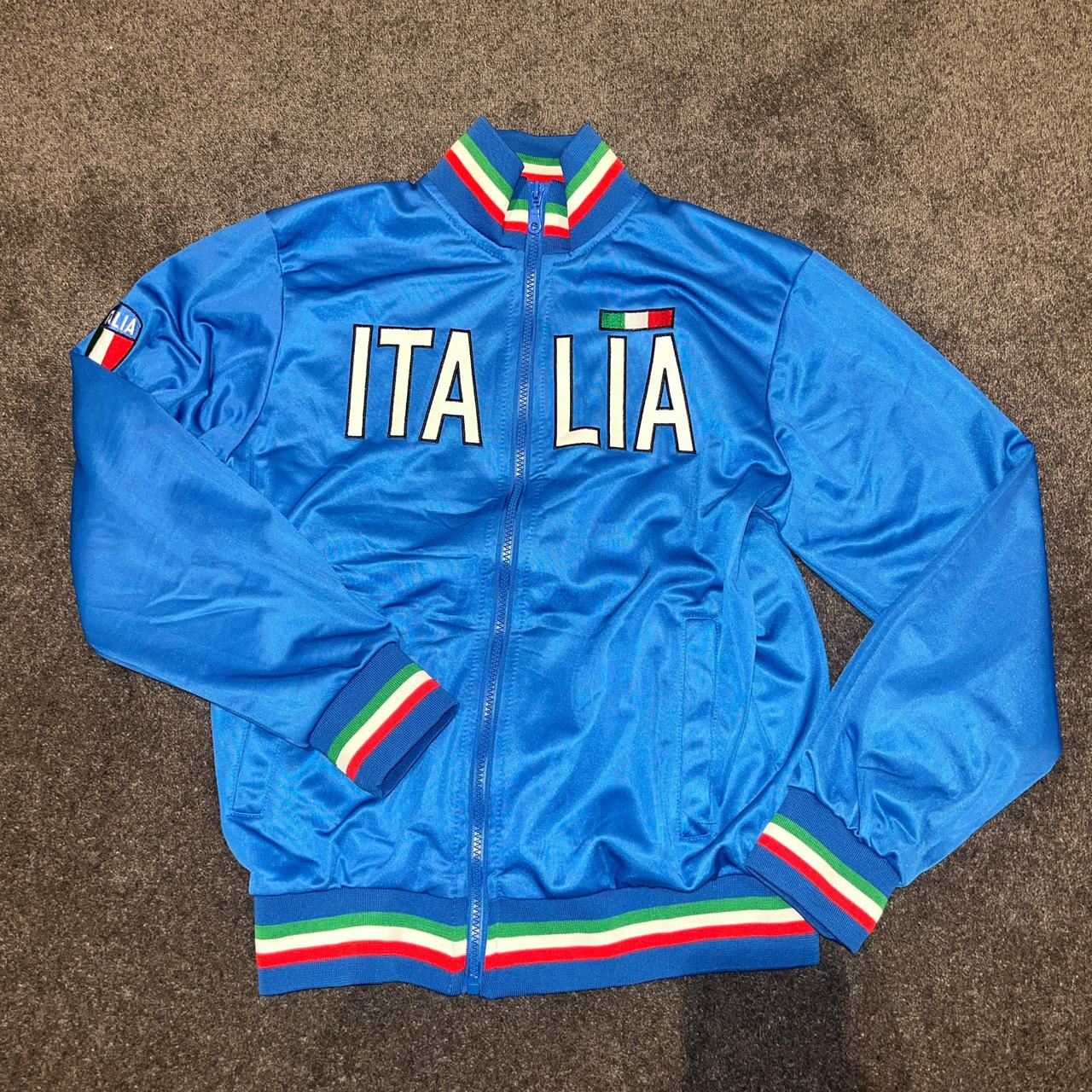 italia zip up from italy, never worn (has been... - Depop