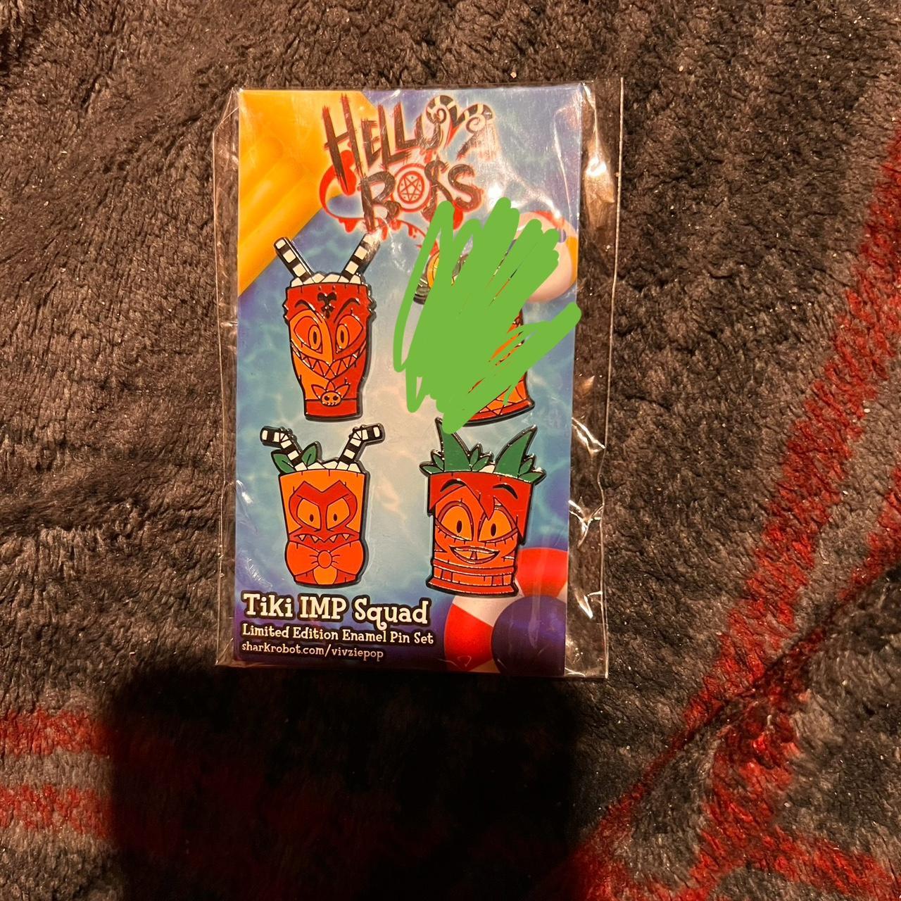 Helluva Boss Tiki IMP Squad Pins Never used. Will... - Depop