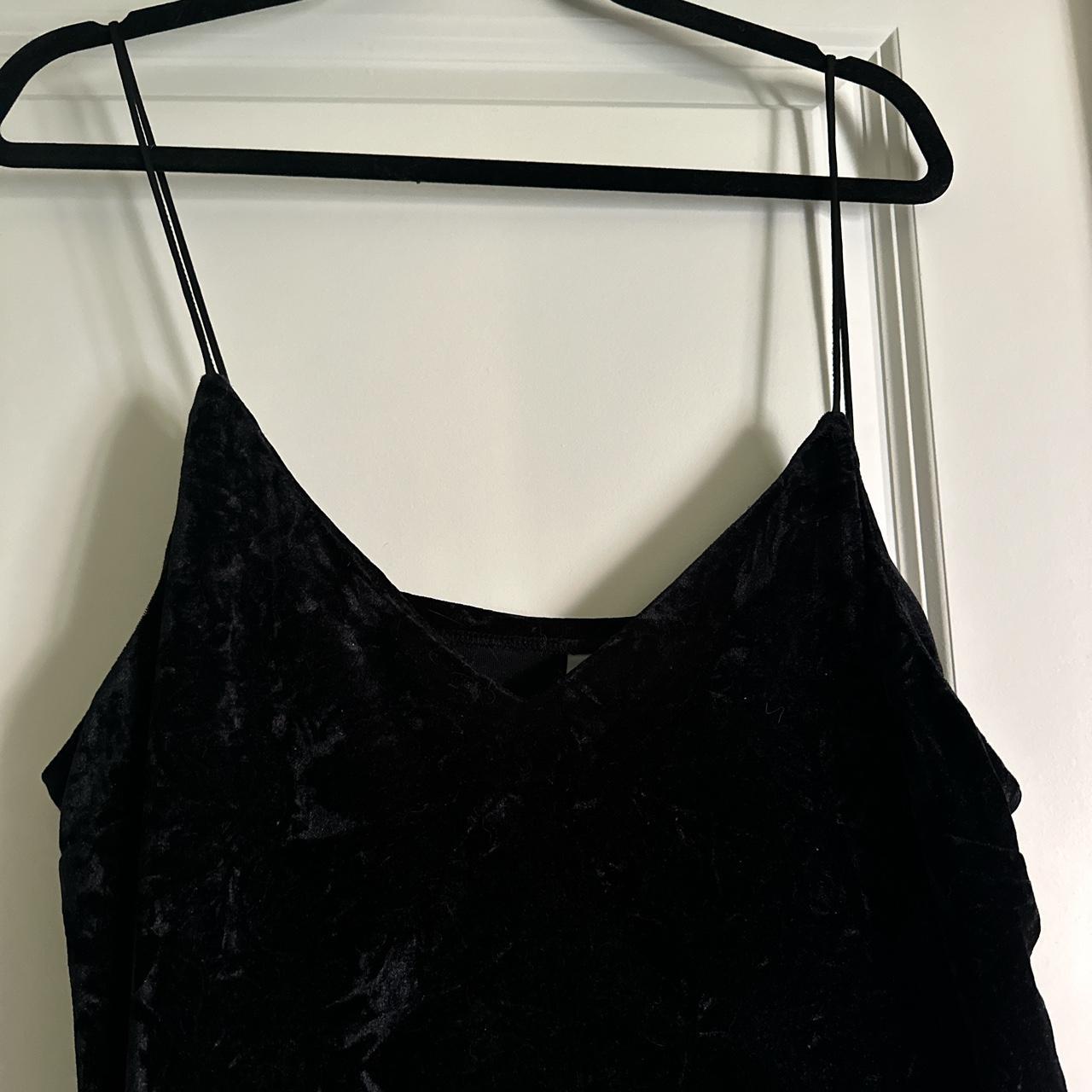 Little black dress! Spaghetti straps, velvet... - Depop