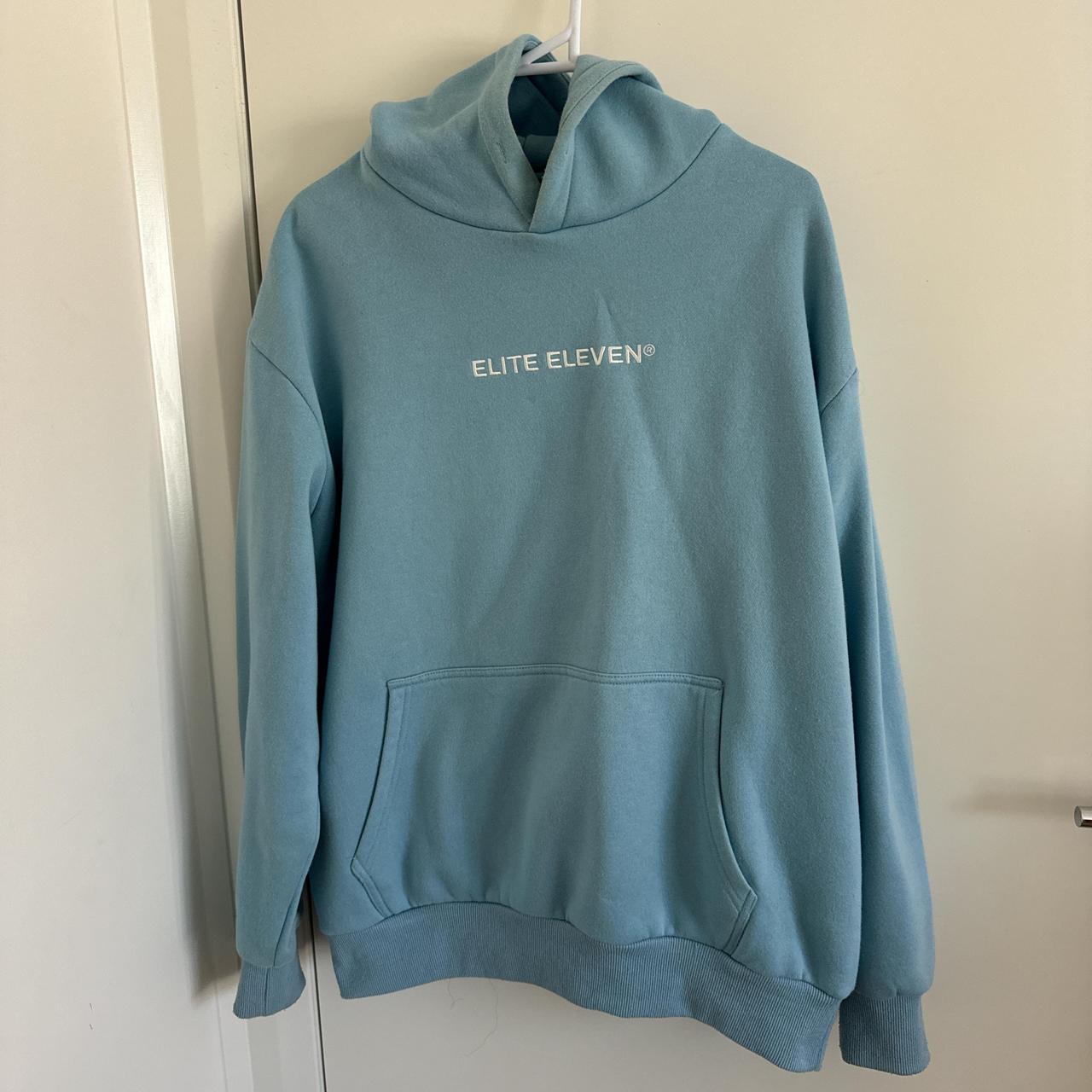 elite eleven blue hoodie size small barely worn - Depop
