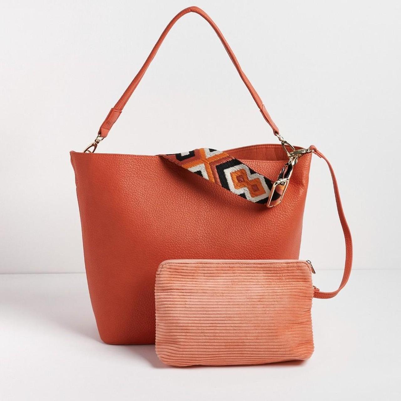 Gabby Orange Tote Bag Large Oliver Bonas. Strap and... - Depop