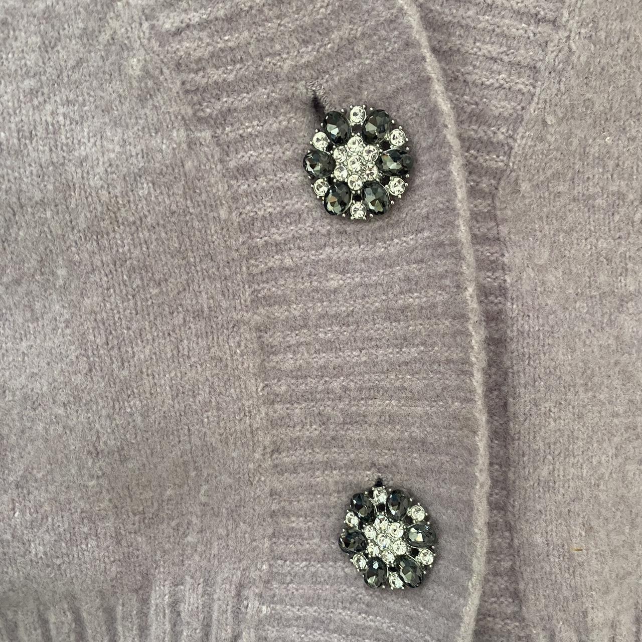 H&M lilac cardigan Mohair style cardigan with... - Depop