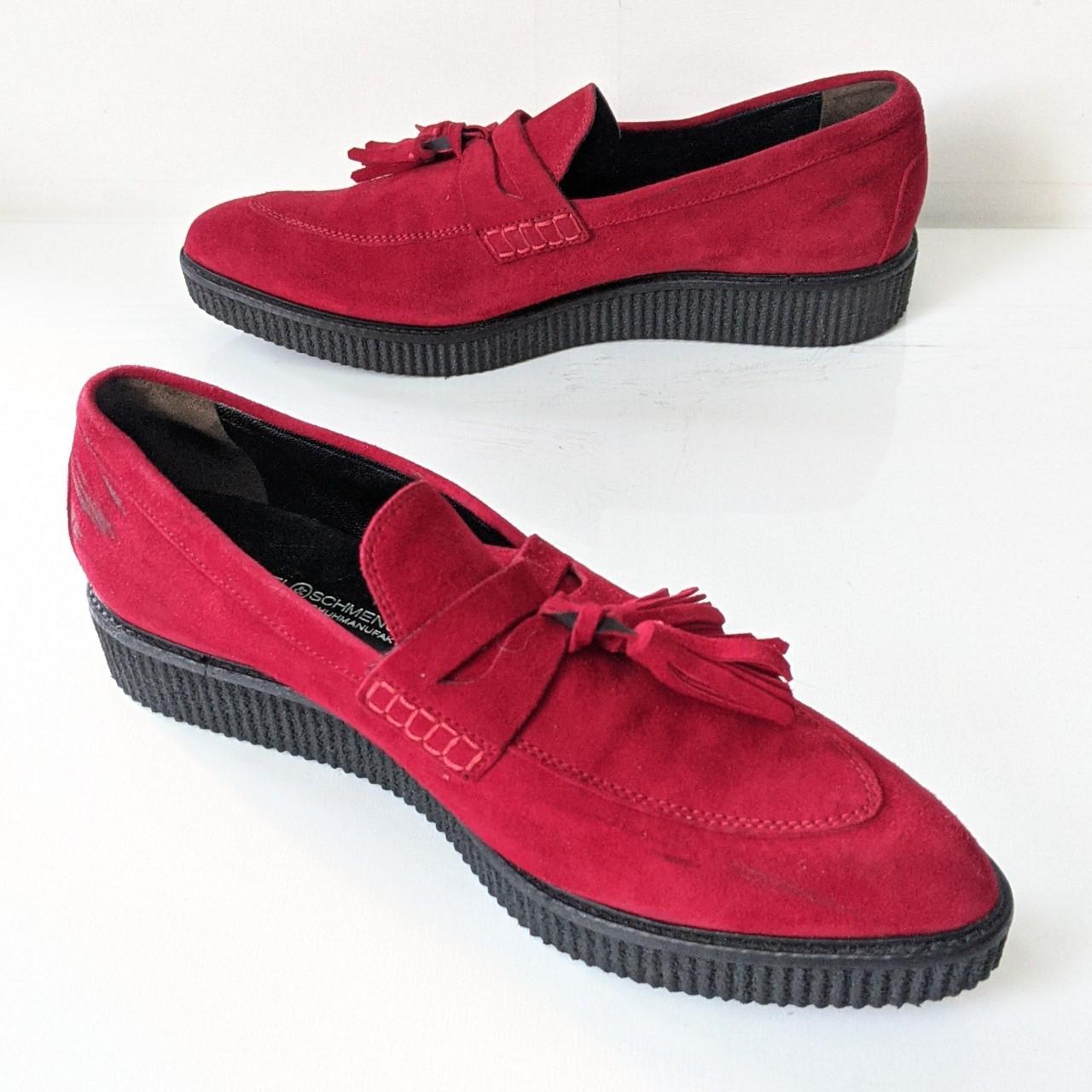 Women's Red Loafers | Depop