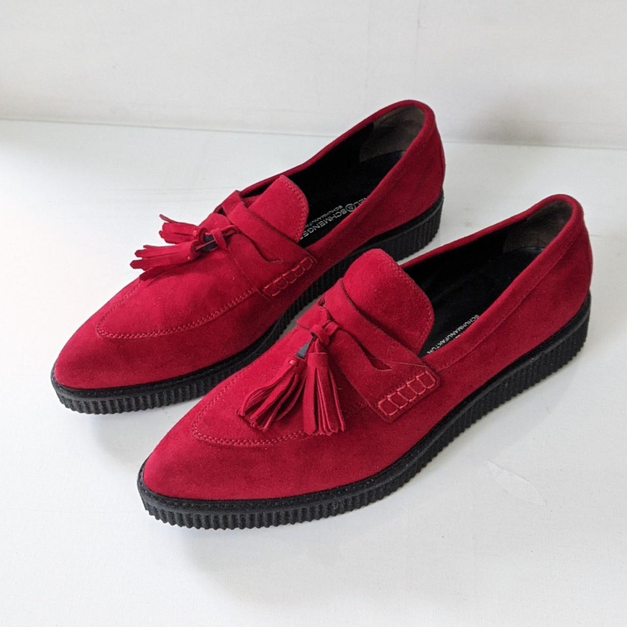 Women's Red Loafers | Depop