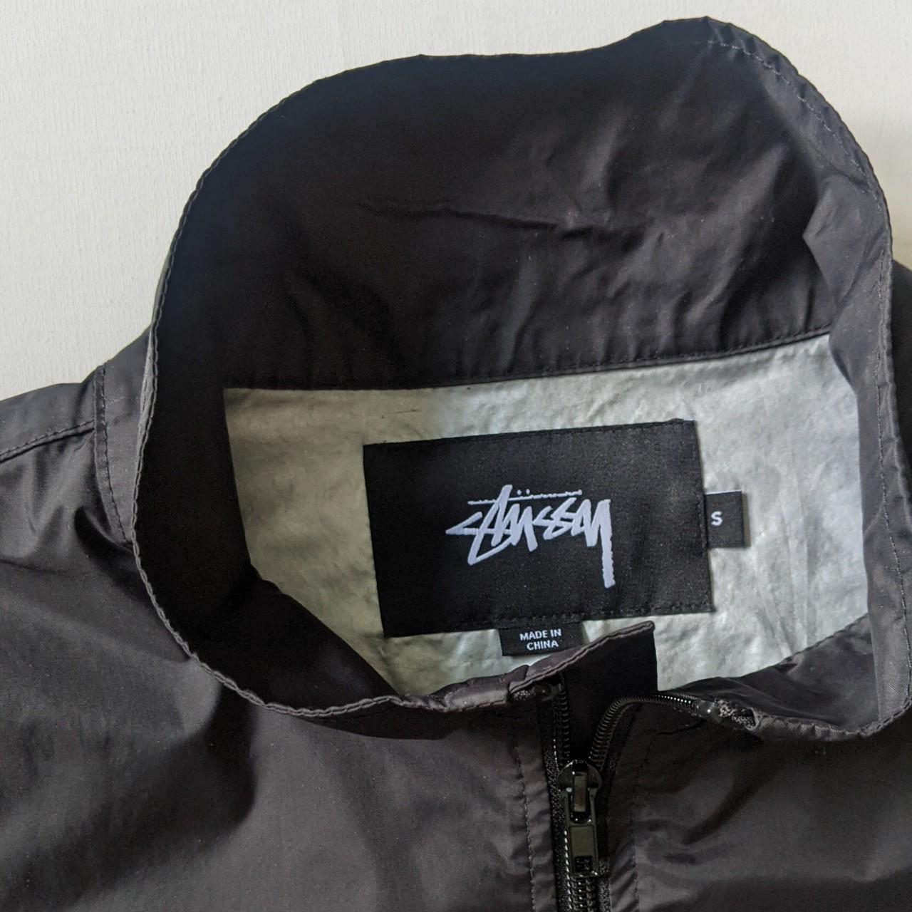 Stüssy Men's Black and Grey Jacket | Depop