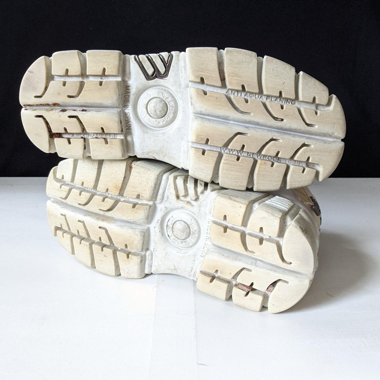 New Rock Tank 106 white leather sneakers. Grazed... - Depop