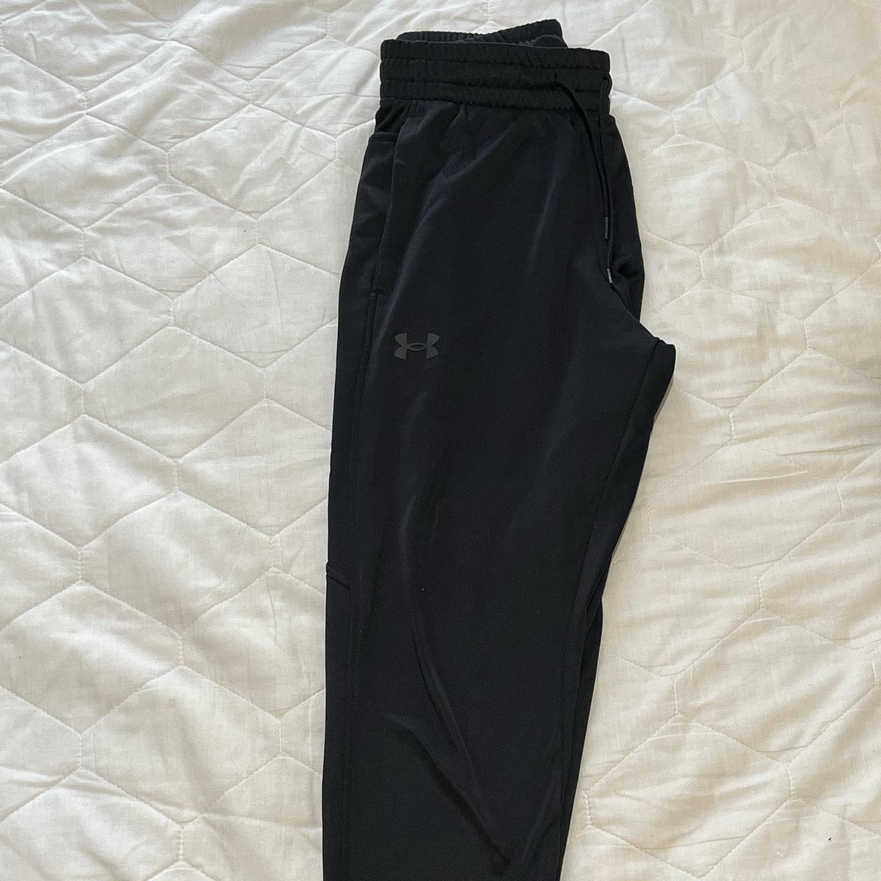 Under armour full black joggers - men’s medium... - Depop