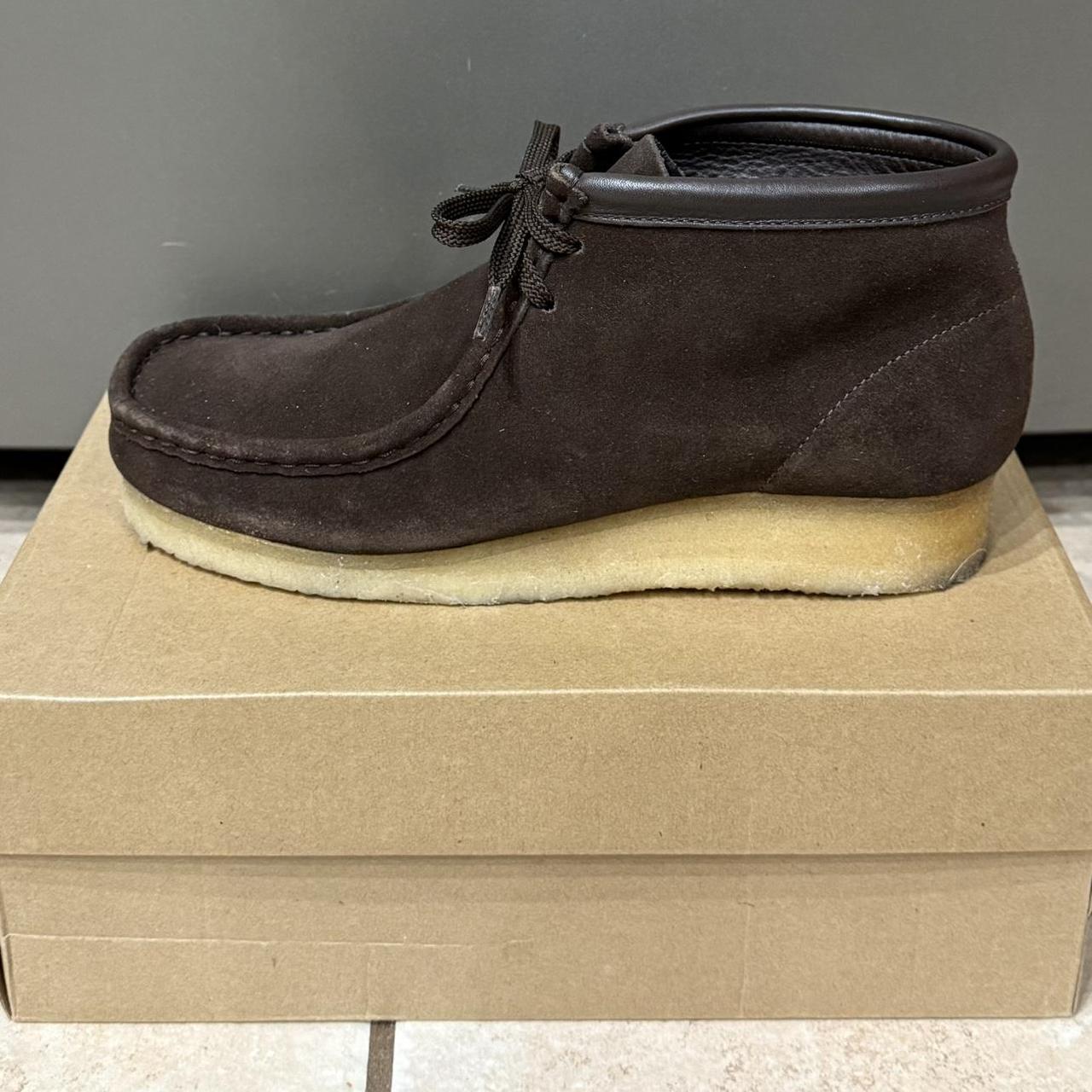 Clarks Originals Wallabee Boot Brown Suede Men’s US... | Depop