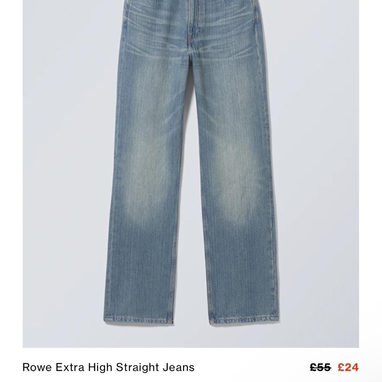 Weekday rowe treasure blue jeans Waist 28, length... - Depop