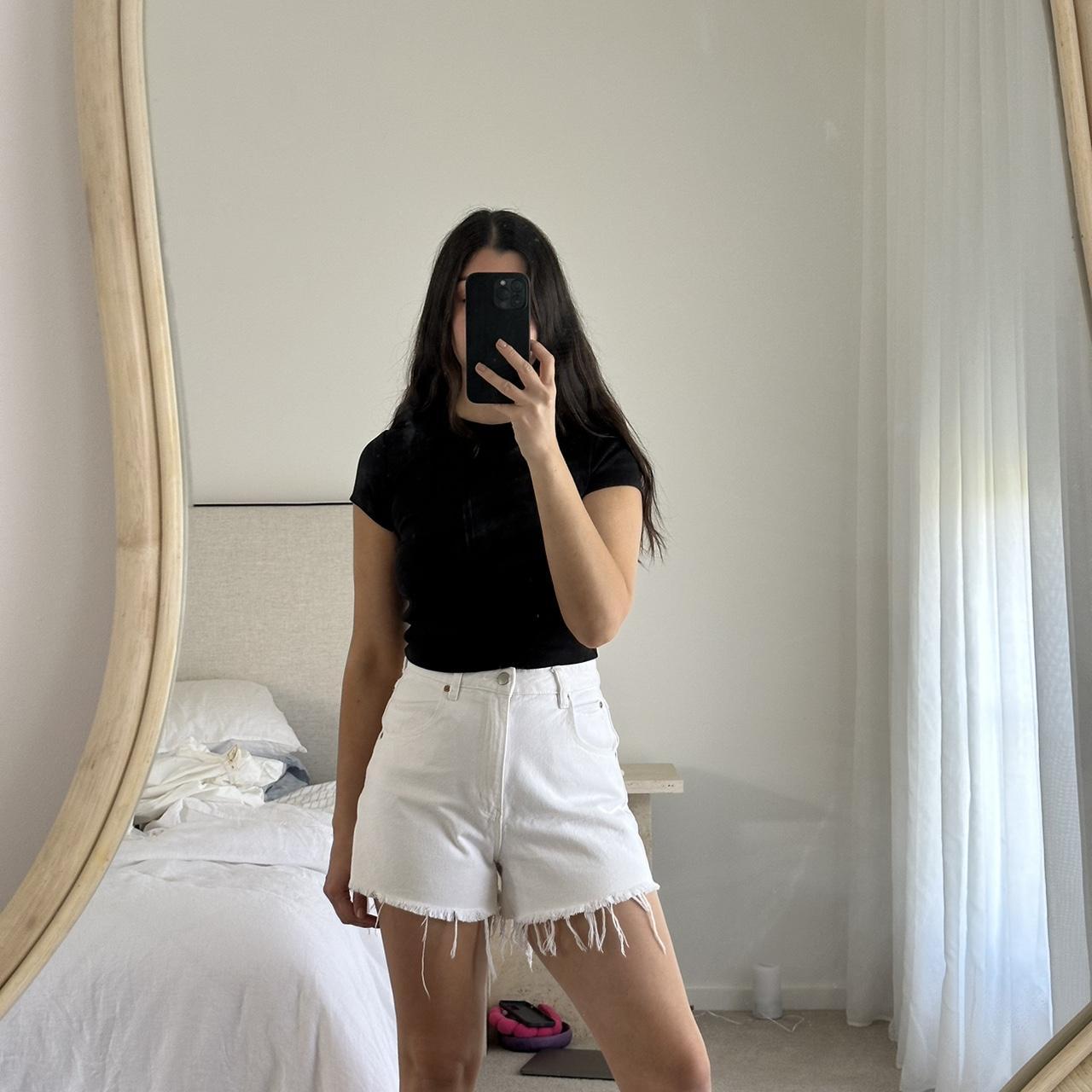 ROLLAS denim shorts Perfect condition Size 8 - Depop