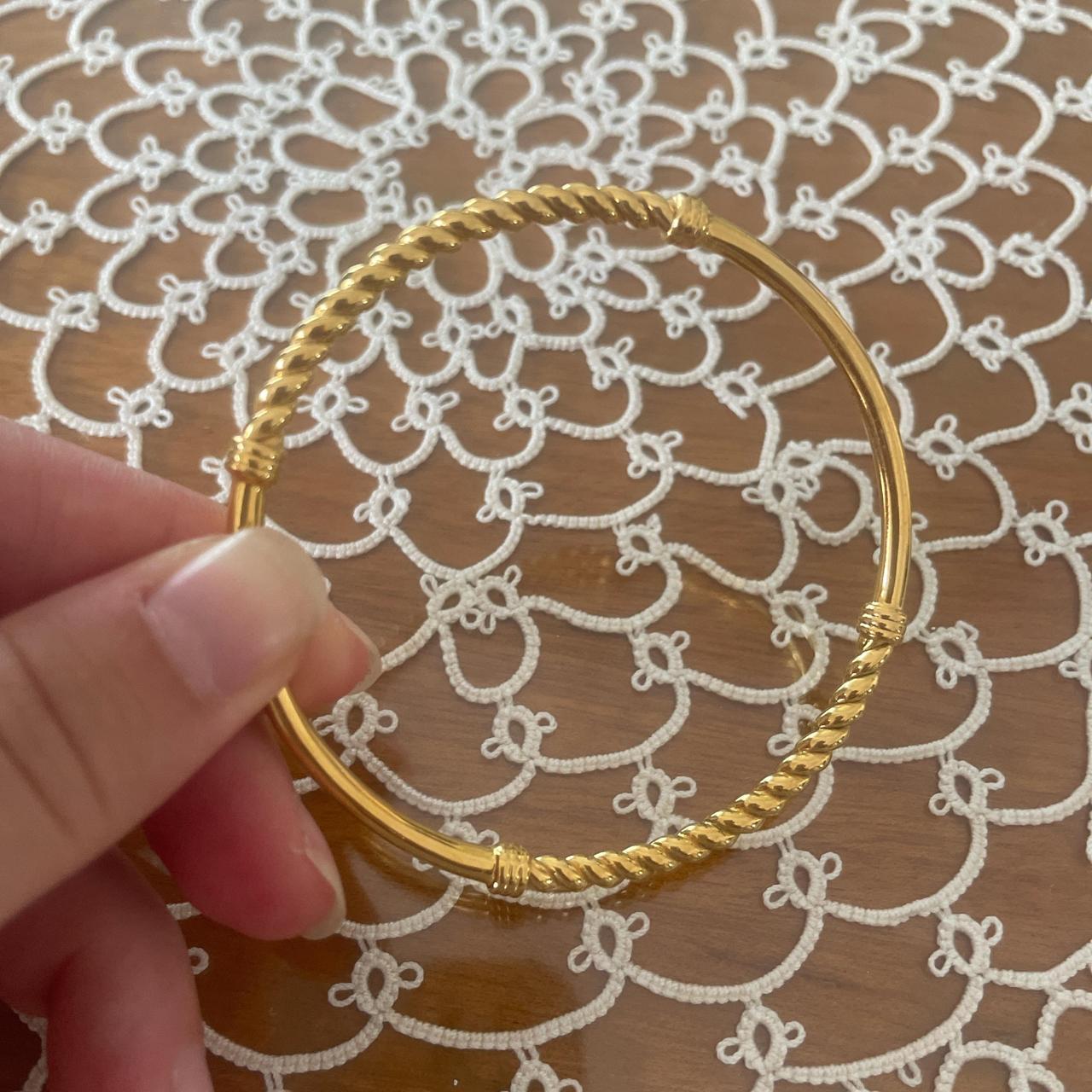 Missoma gold bangle In perfect condition Very good... | Depop