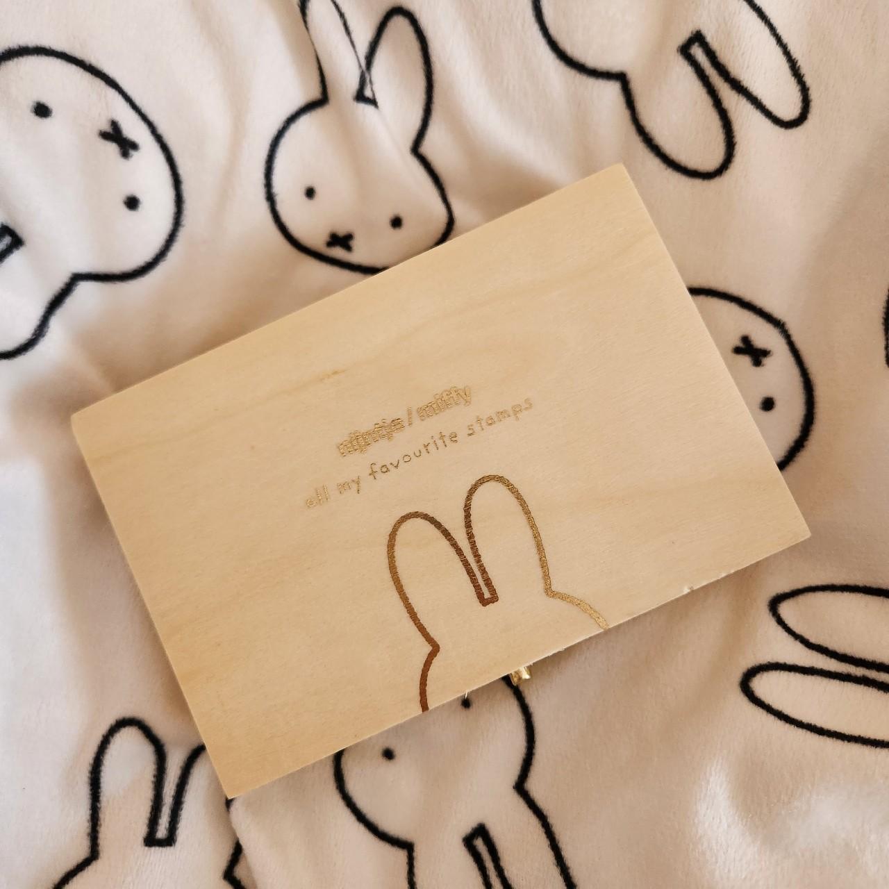 Miffy stamp set in wooden box with latch. Complete... - Depop