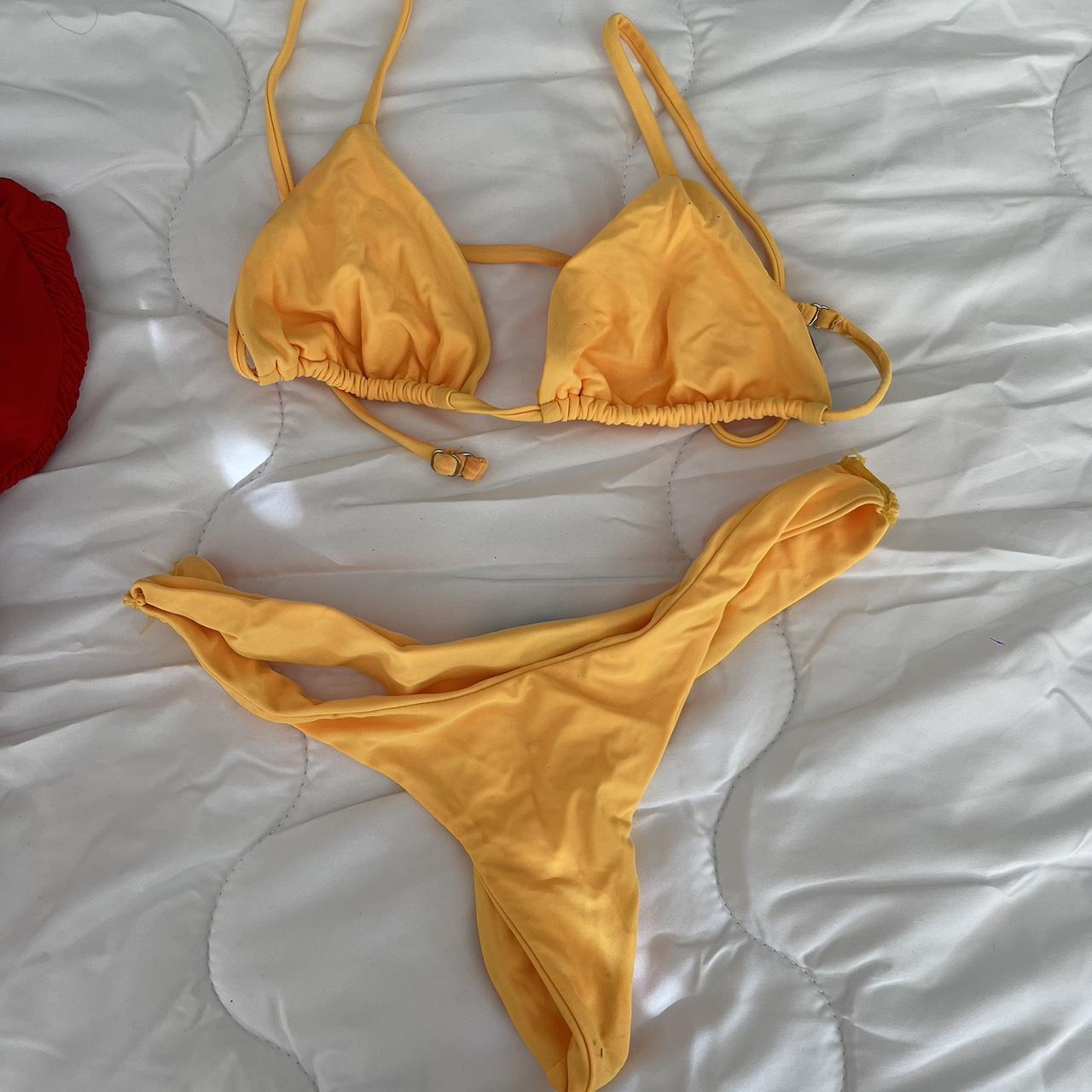 Such flattering bright swim yellow bikini 🌼Never... - Depop
