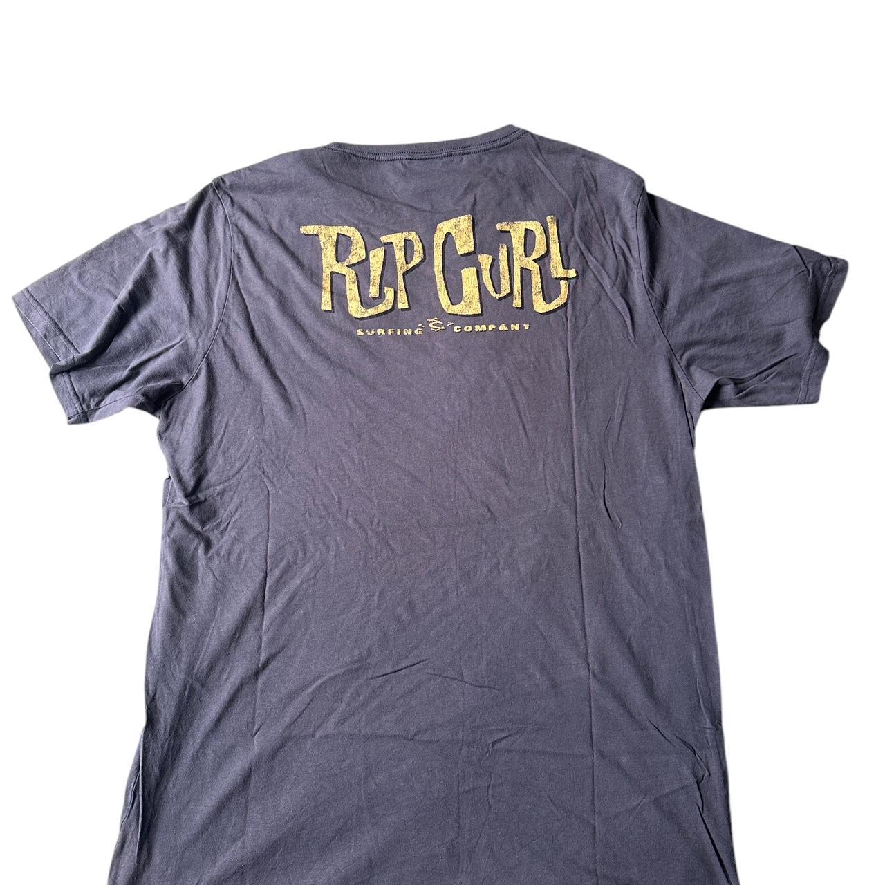 Blue grey and yellow Rip Curl shirt #surfing Light... | Depop