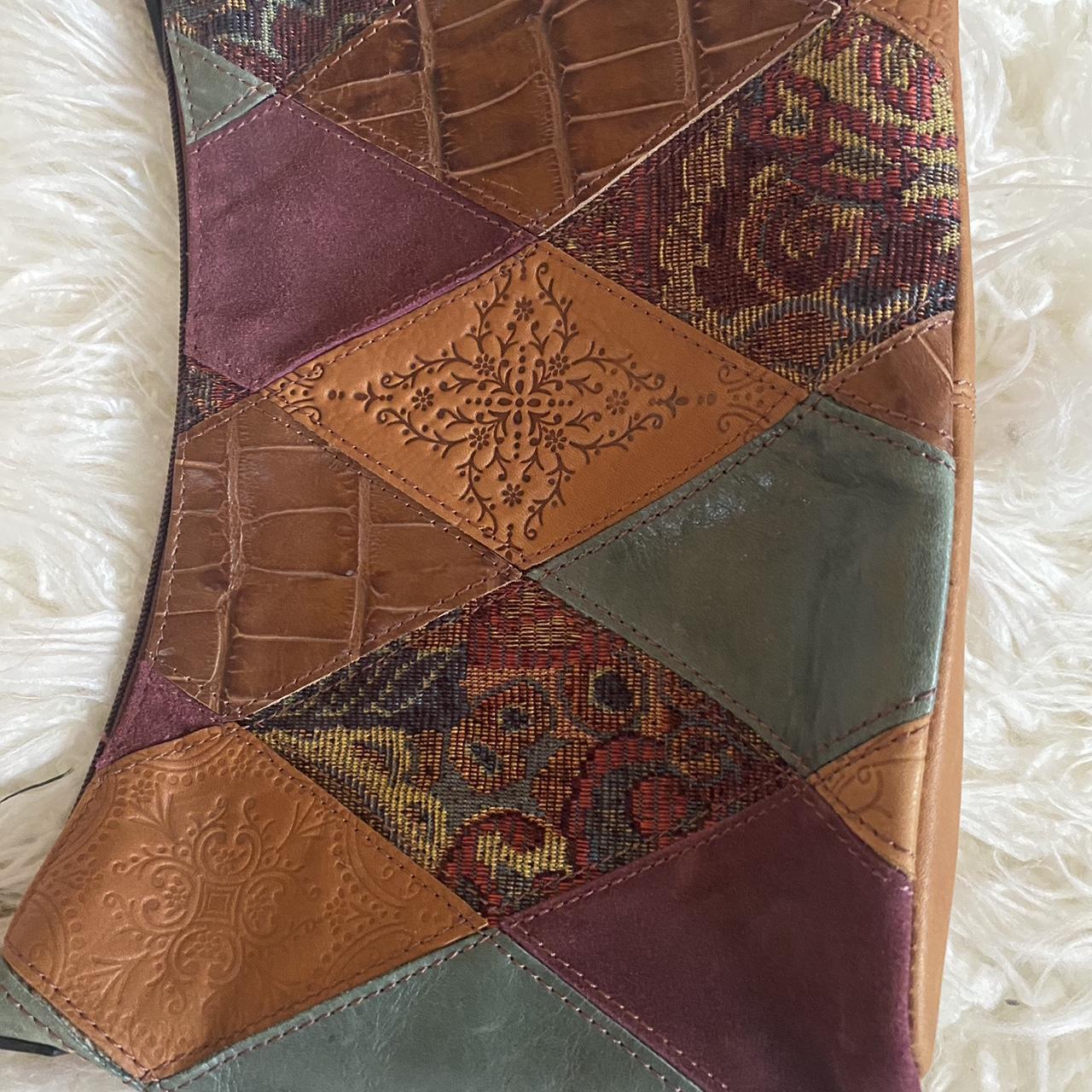 Patchwork tapestry Fossil purse #tapestry... - Depop