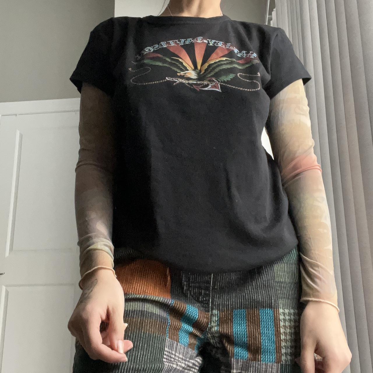 REPOPPP SICK HARLEY DAVIDSON MESH TATTOO LONG... - Depop