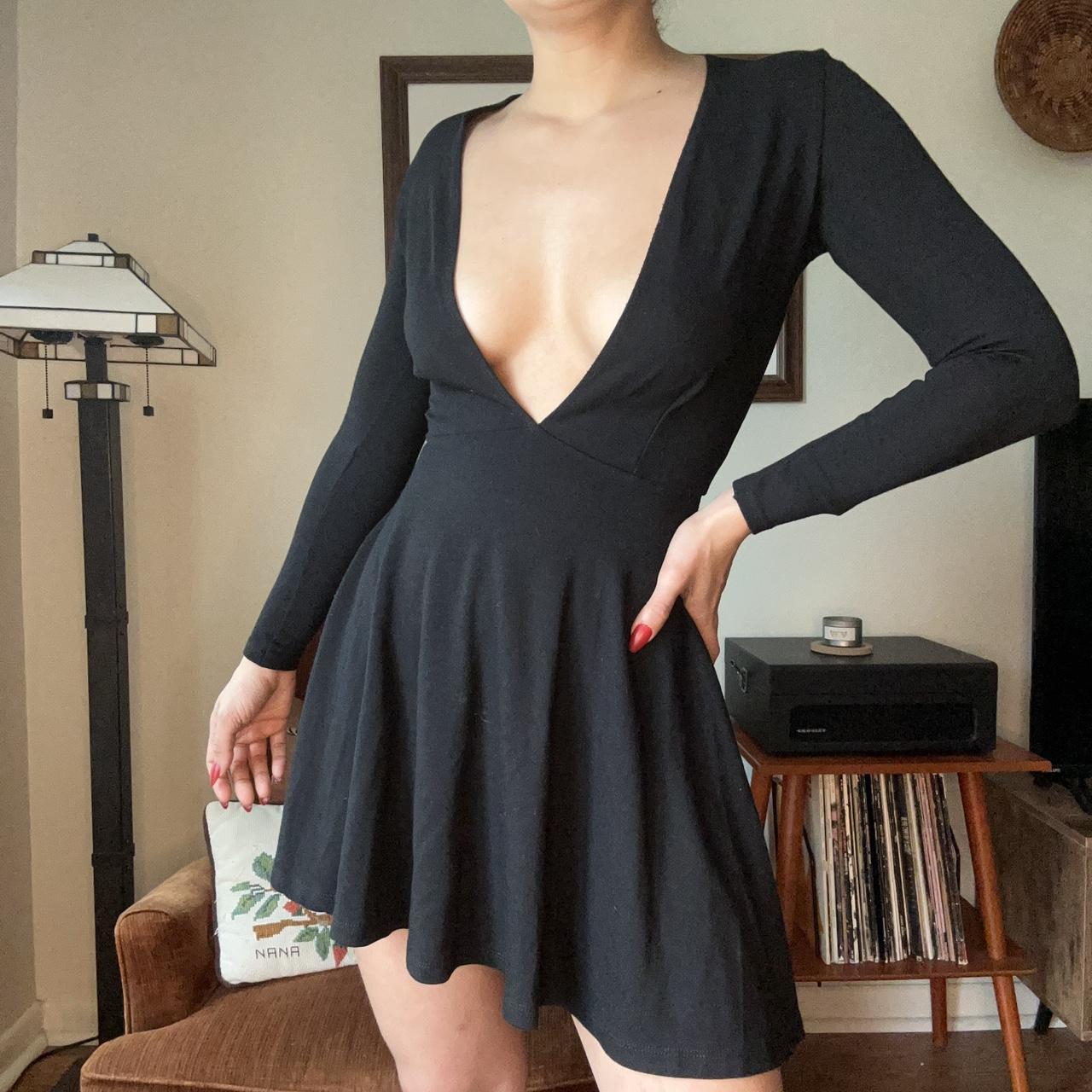 American Apparel Sexy Dress 🖤 All Black Skater Depop