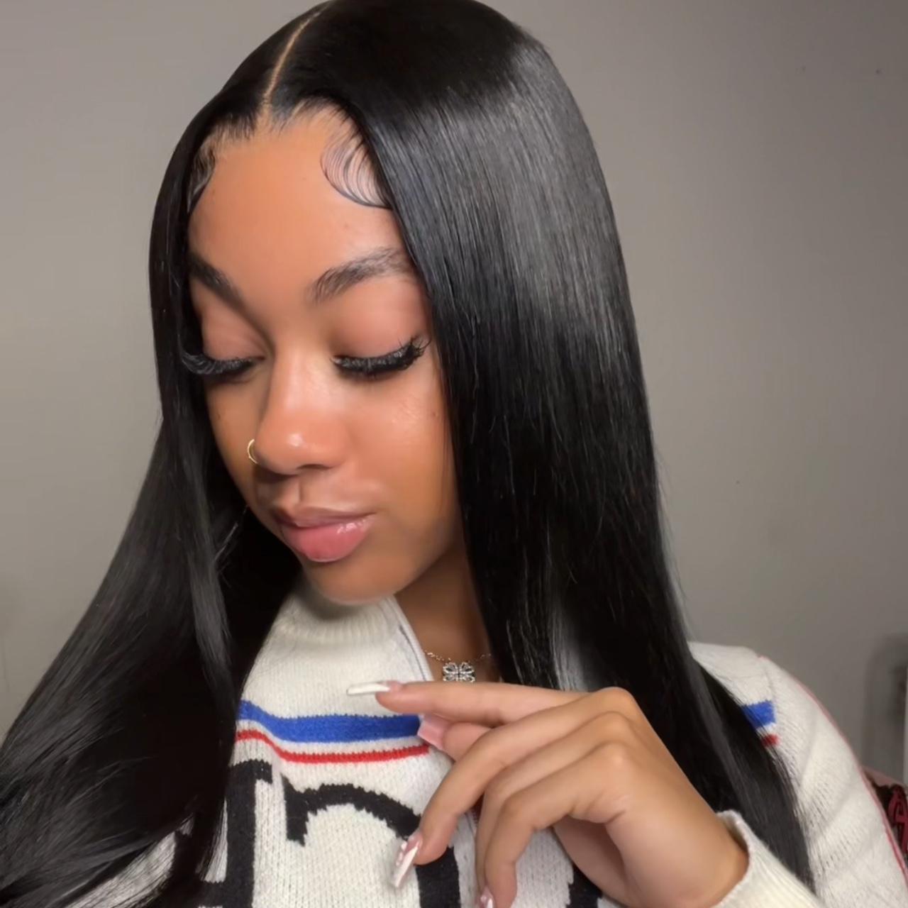 Perfect Glueless 9x6 closure wig😍 , Ready to... | Depop