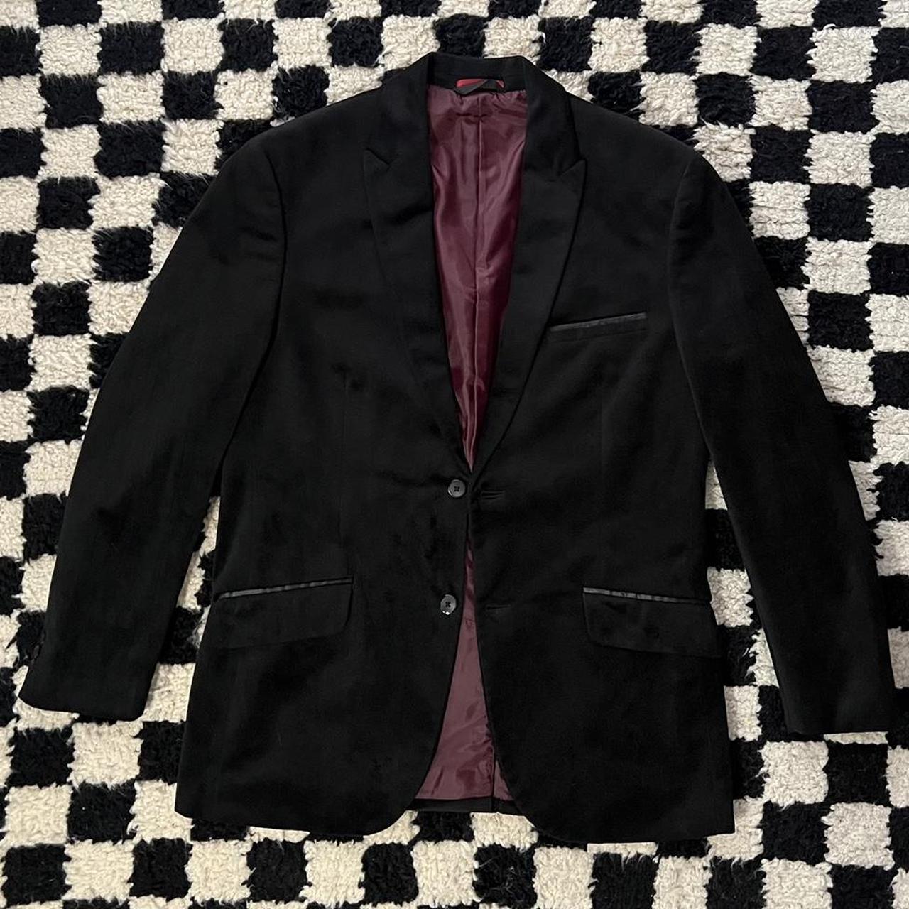 Alfani velvet slim fit blazer size men’s Medium,... - Depop