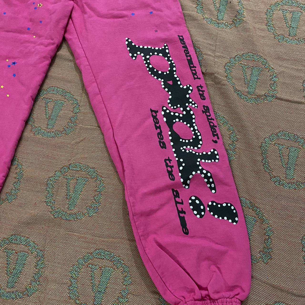 Sp5der Spider Worldwide pink p*nk punk sweat... - Depop