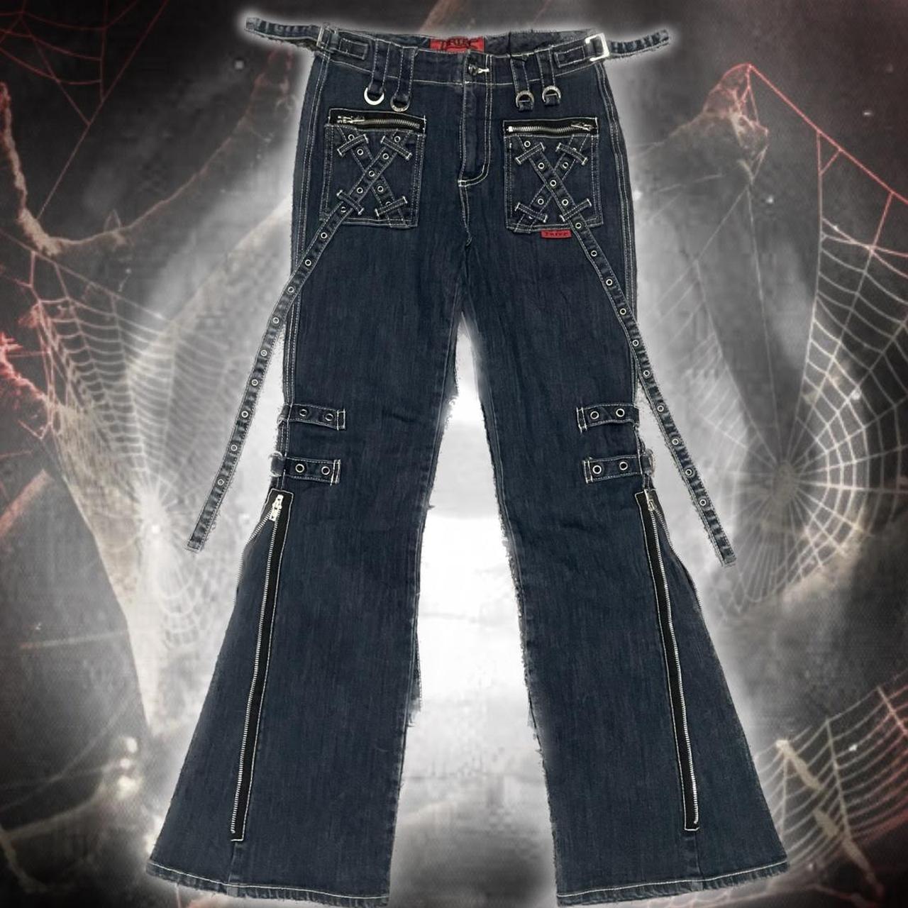 Tripp NYC X-Strap denim pants 🖤 Size 26 / 3, brand... | Depop