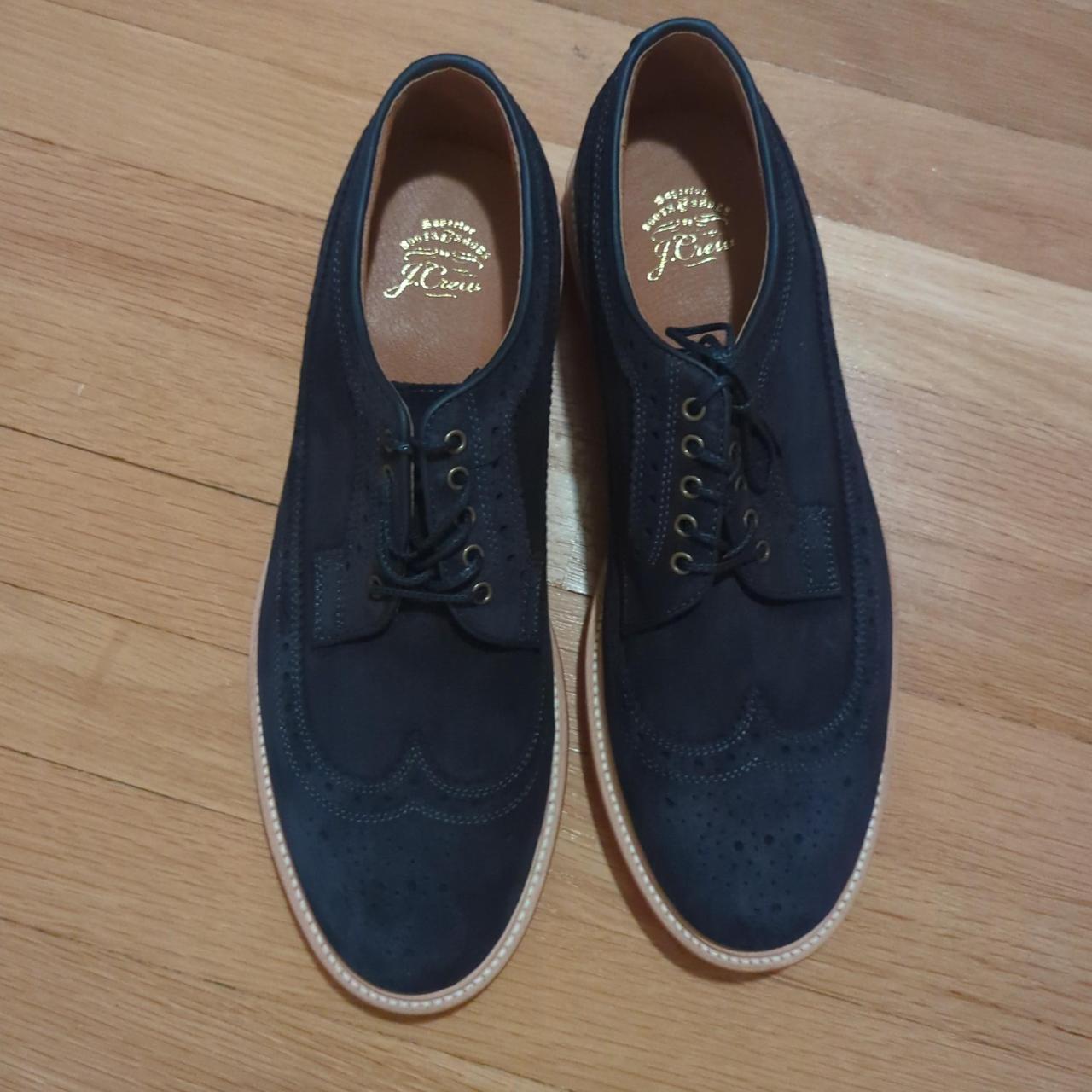 Blue suede brogues. Brand New with original box.... - Depop