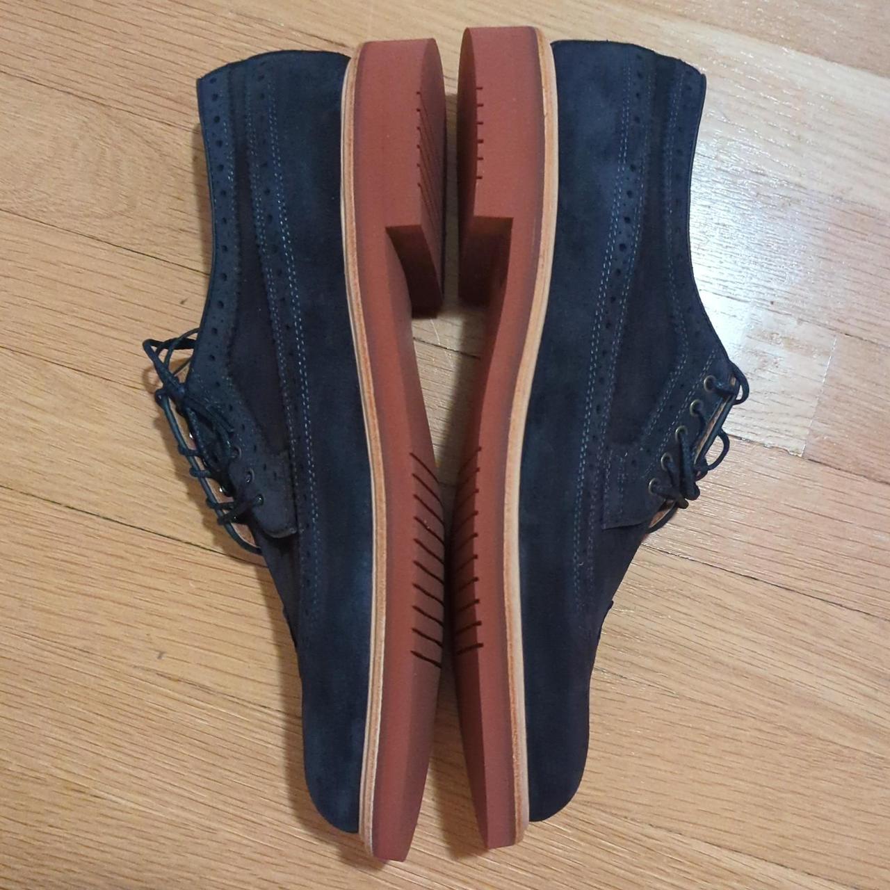 Blue suede brogues. Brand New with original box.... - Depop