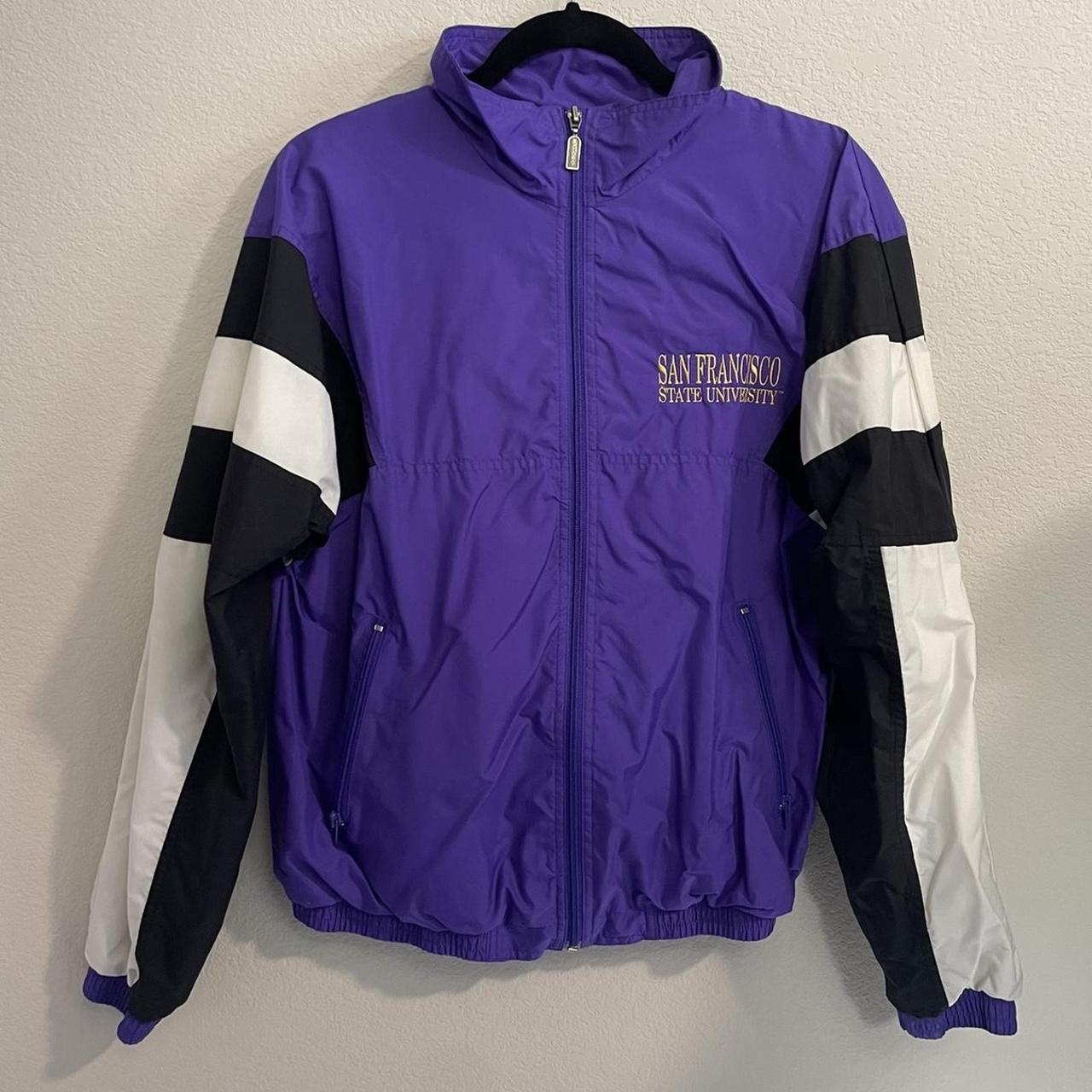 mens San Francisco State University windbreaker dm... - Depop
