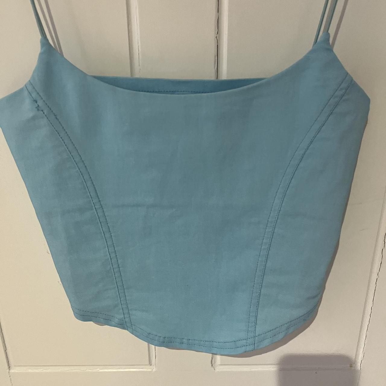Light blue corset top Size small Really flattering... - Depop