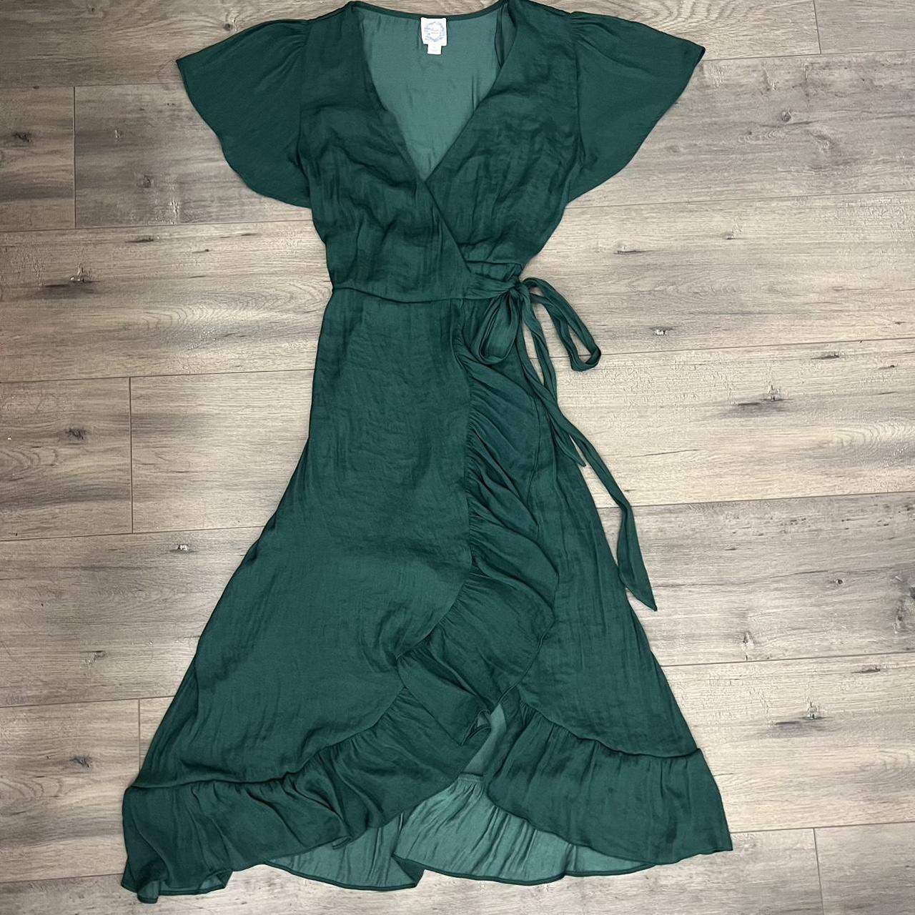 Pine green dress. Super cute. Purchased at local... - Depop