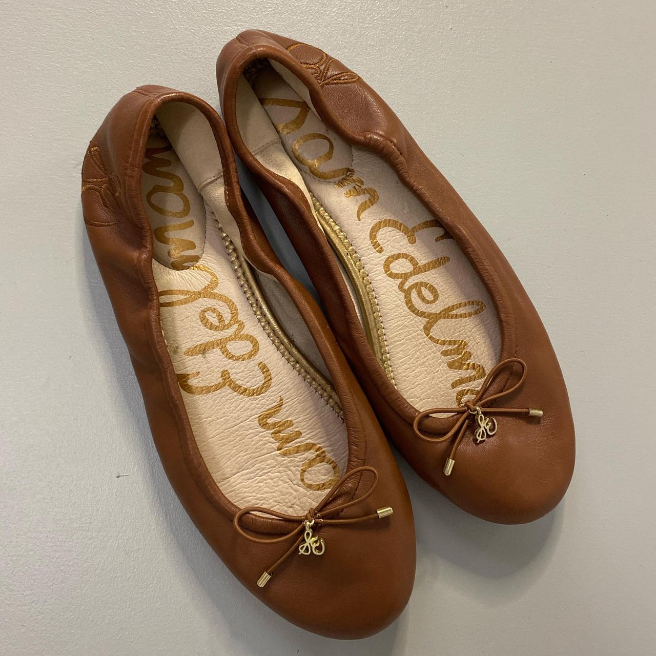 Sam Edelman Brown Ballet Flats In great condition!... - Depop