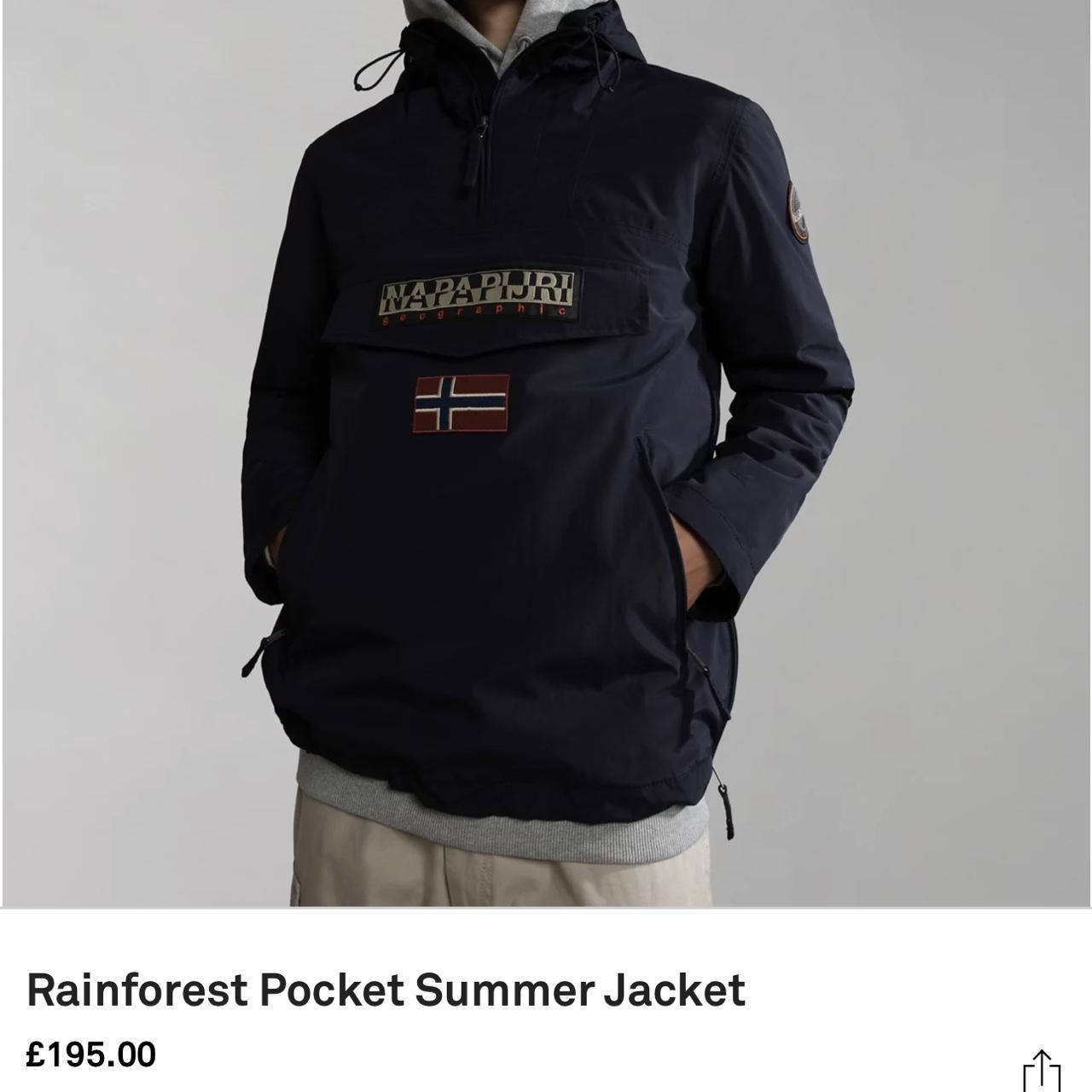 Napapijri Men's Navy Jacket | Depop
