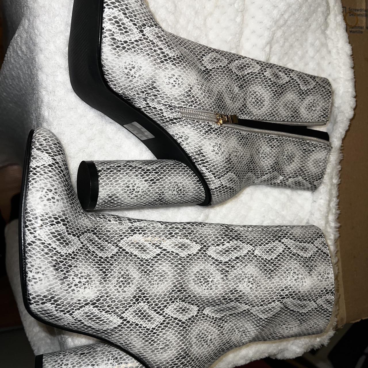 Super cute snake skin boots from fashion nova! Never... - Depop