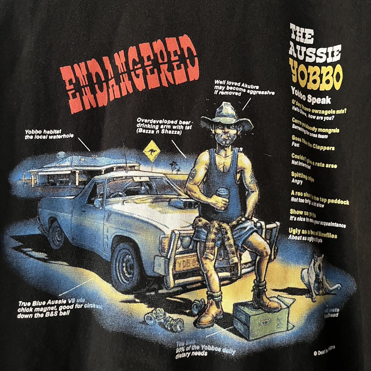 Vintage Australian ‘The Aussie Yobbo” Tee T-shirt... - Depop