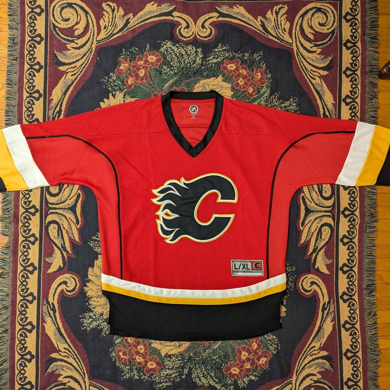 NHL Official License Calgary Flames Hockey... | Depop