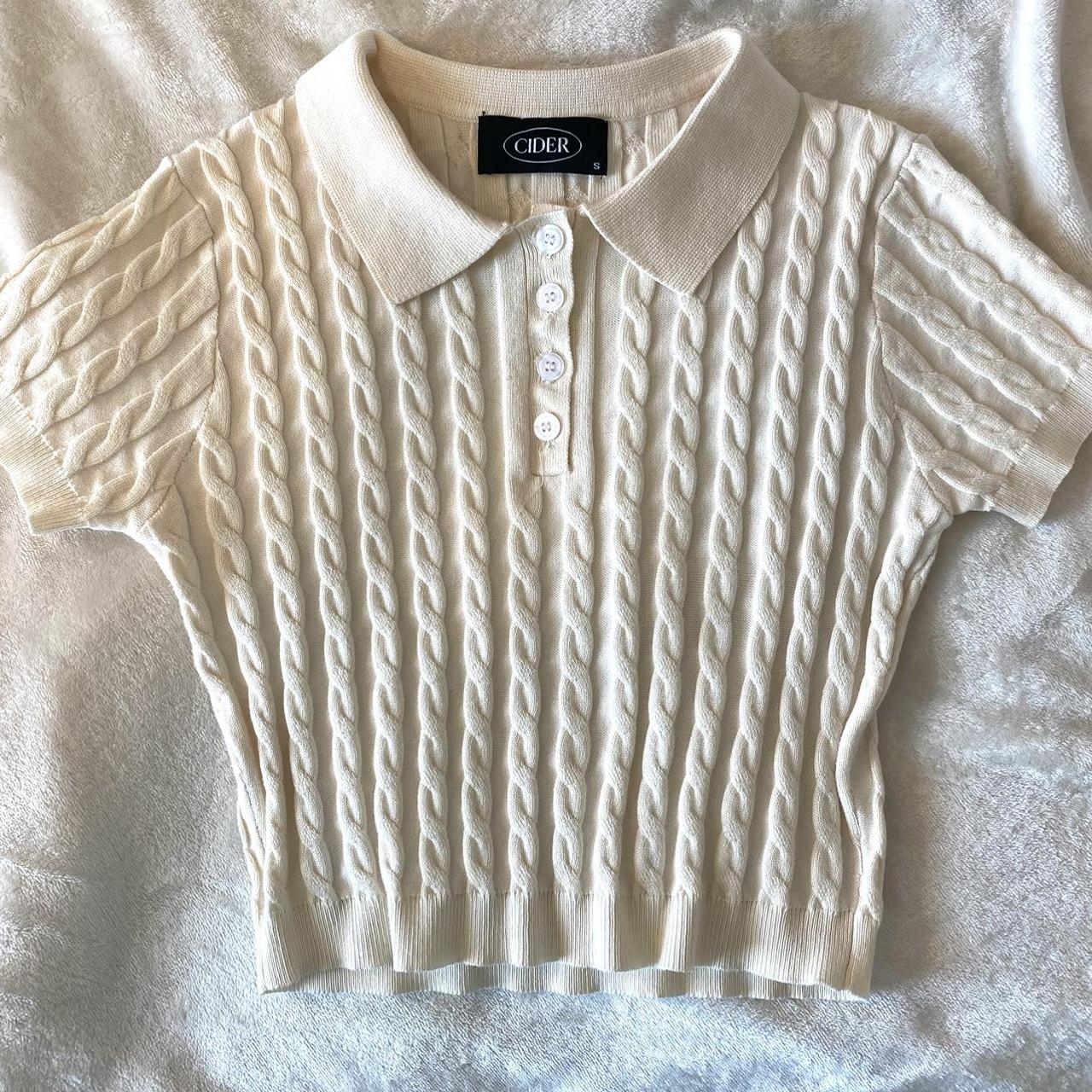 cute cream top - Depop