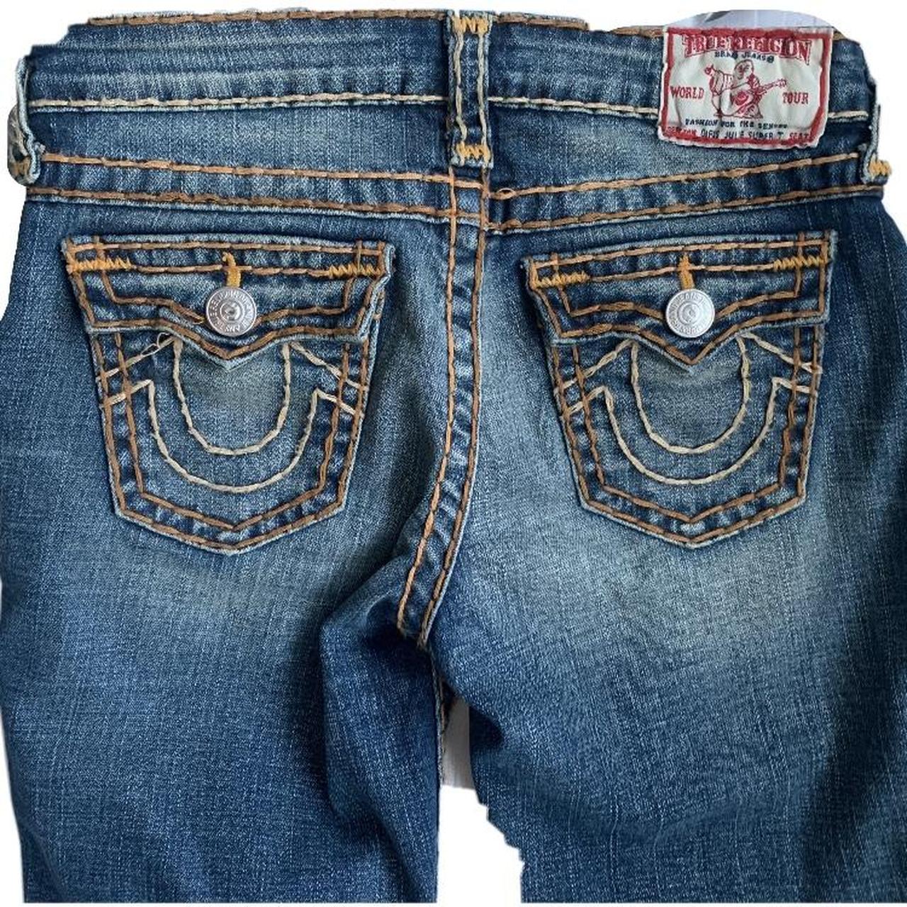 True Religion Women's Blue Jeans | Depop