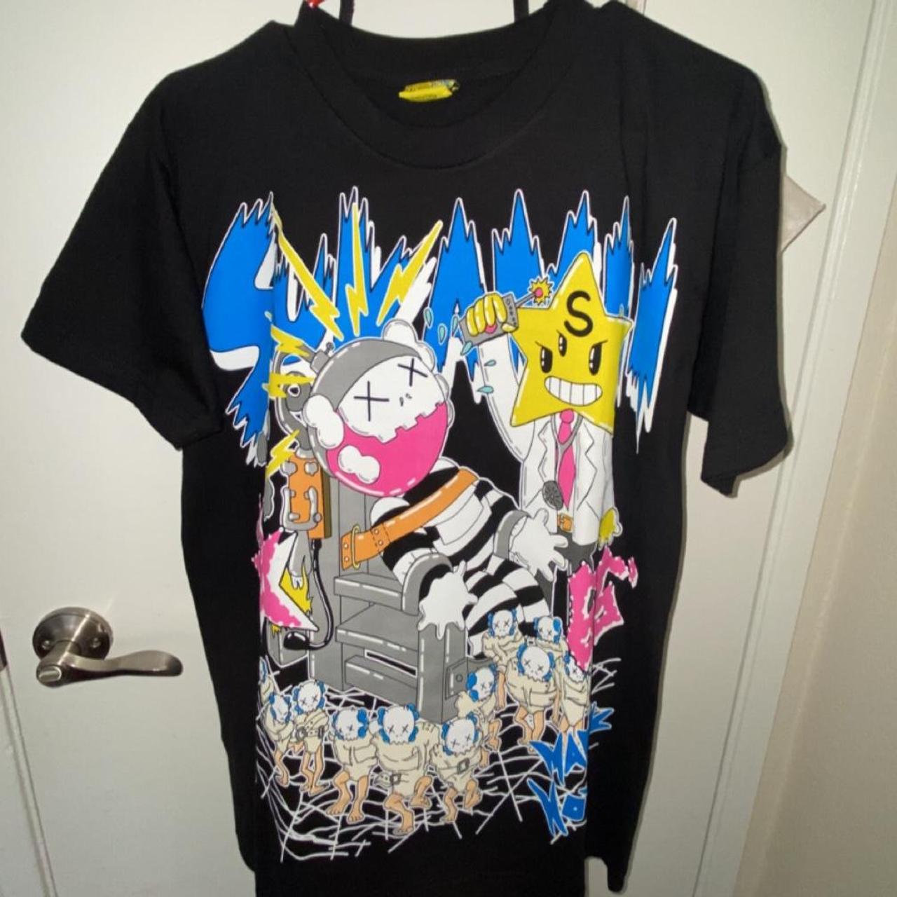 Kaws Men's Black T-shirt | Depop