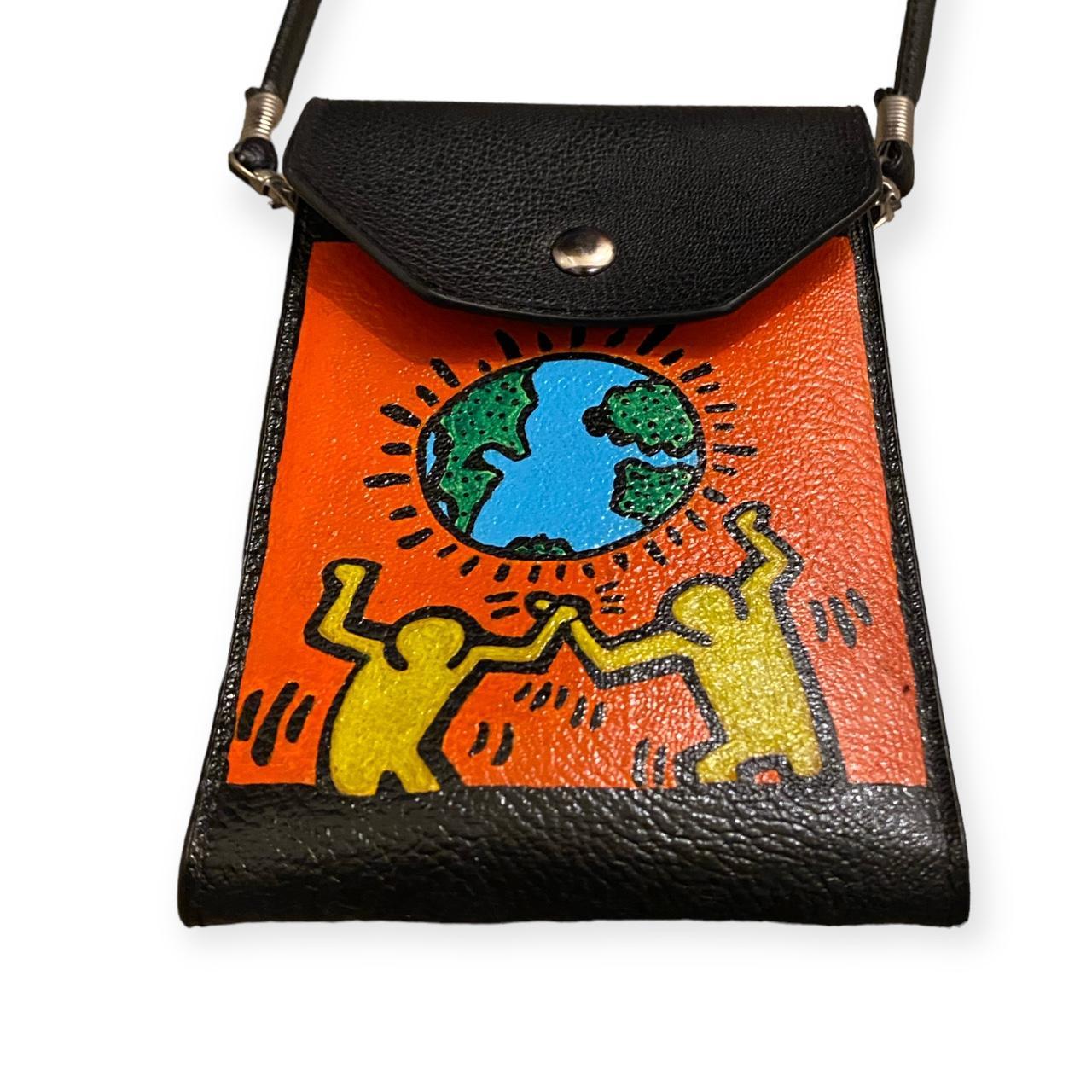 Custom crossbag Keith Haring art inspired. Done by... - Depop