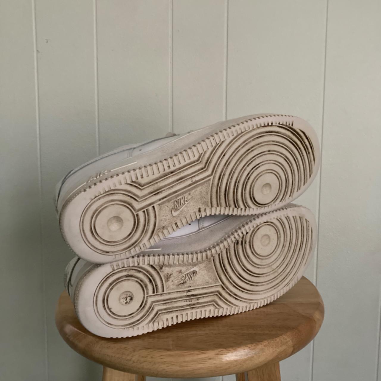 Nike Air Force ‘09 men’s us 10 worn White Leather,... - Depop