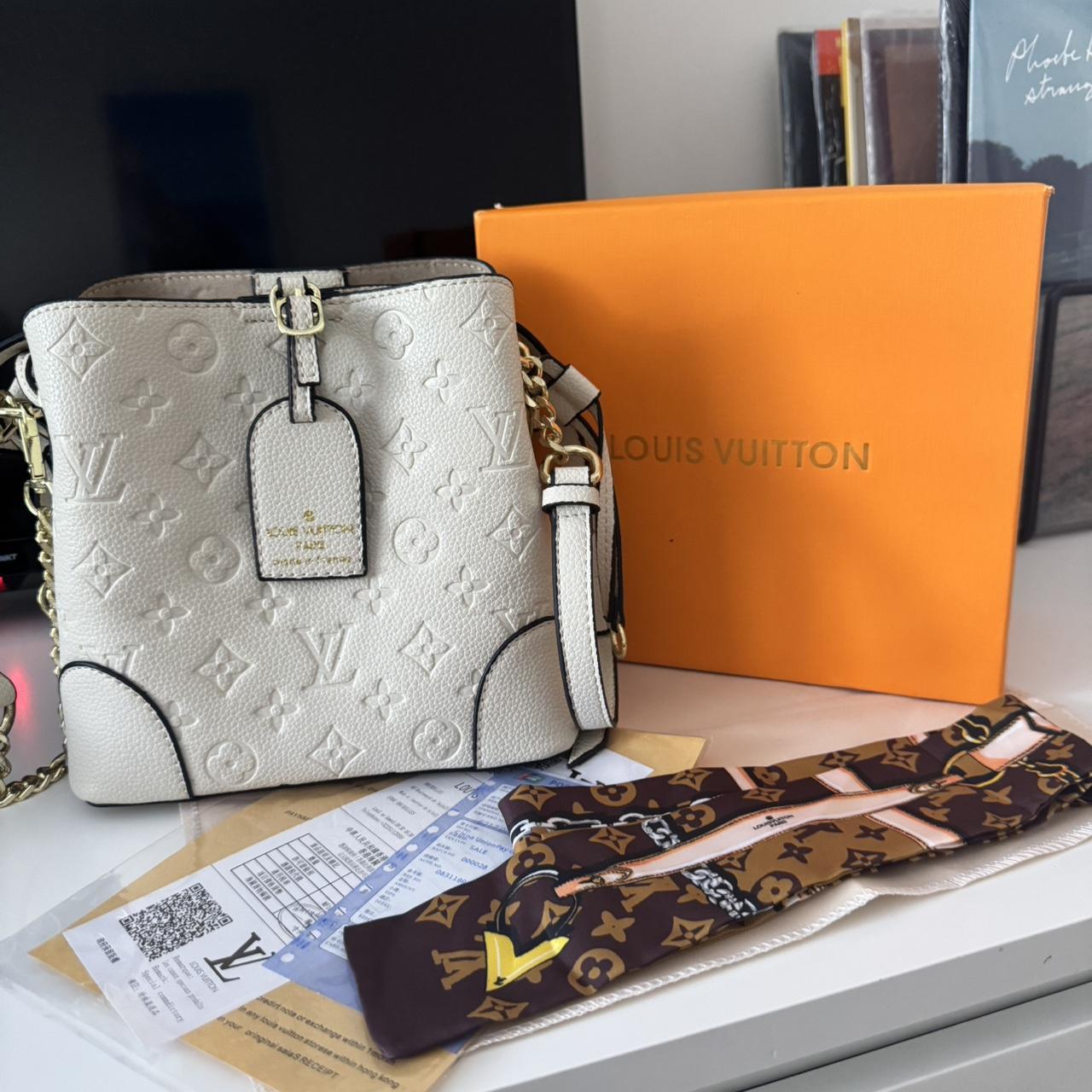 Beige bag Used once Amazing quality Comes with box... | Depop