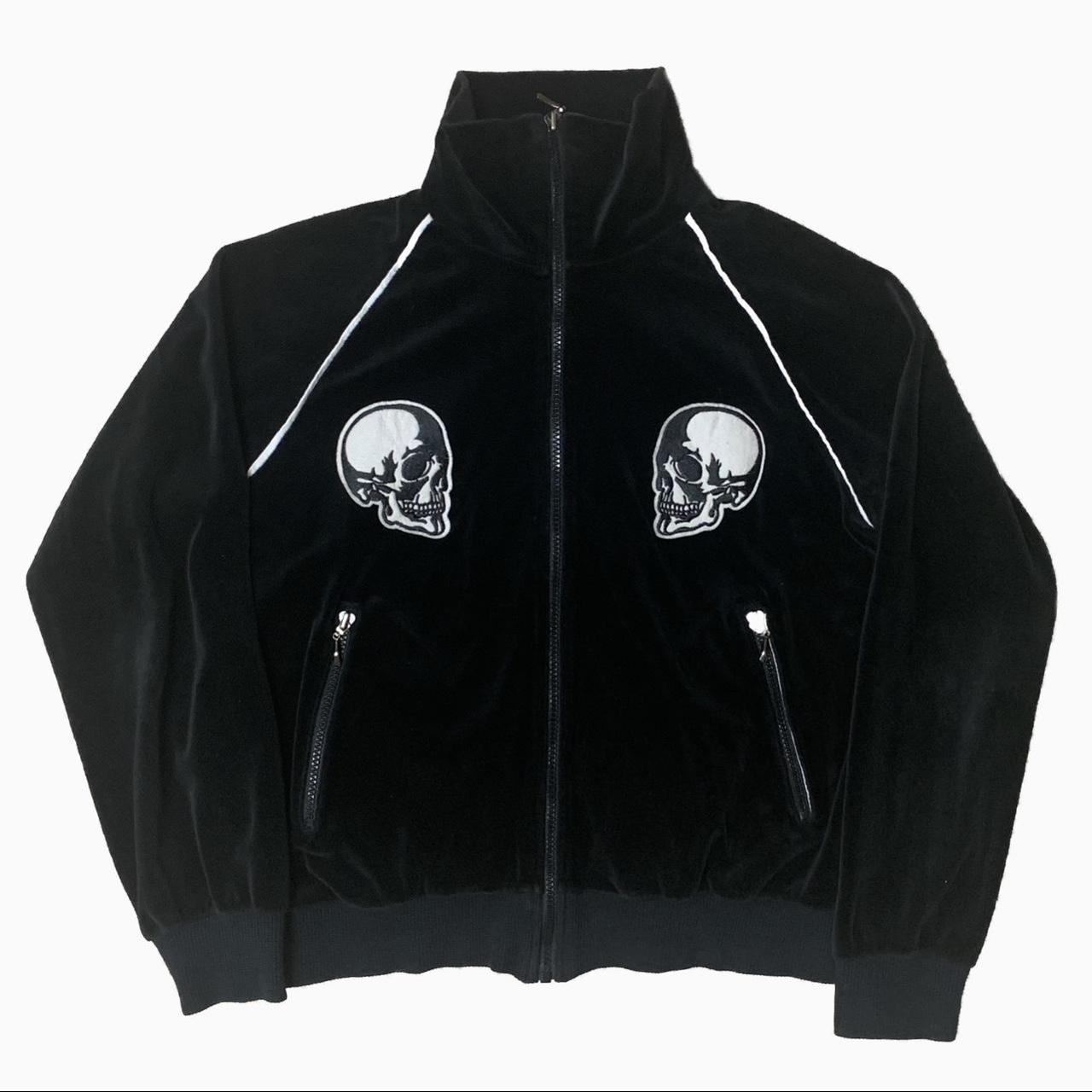Number Nine ss04 double skull track jacket Iconic... - Depop