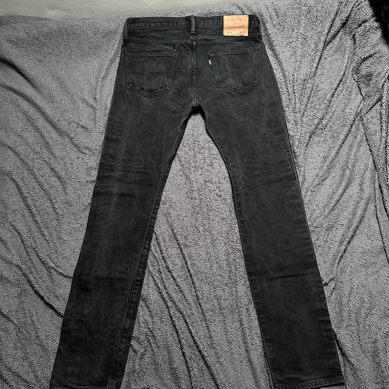 Levi 501s Black Slim fit 34W 34L . . Amazing Jeans... - Depop