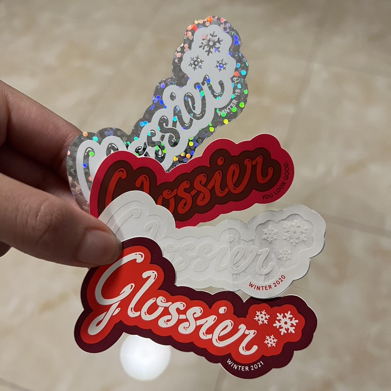 Glossier sticker 🌸 Winter 21 is the last one... - Depop