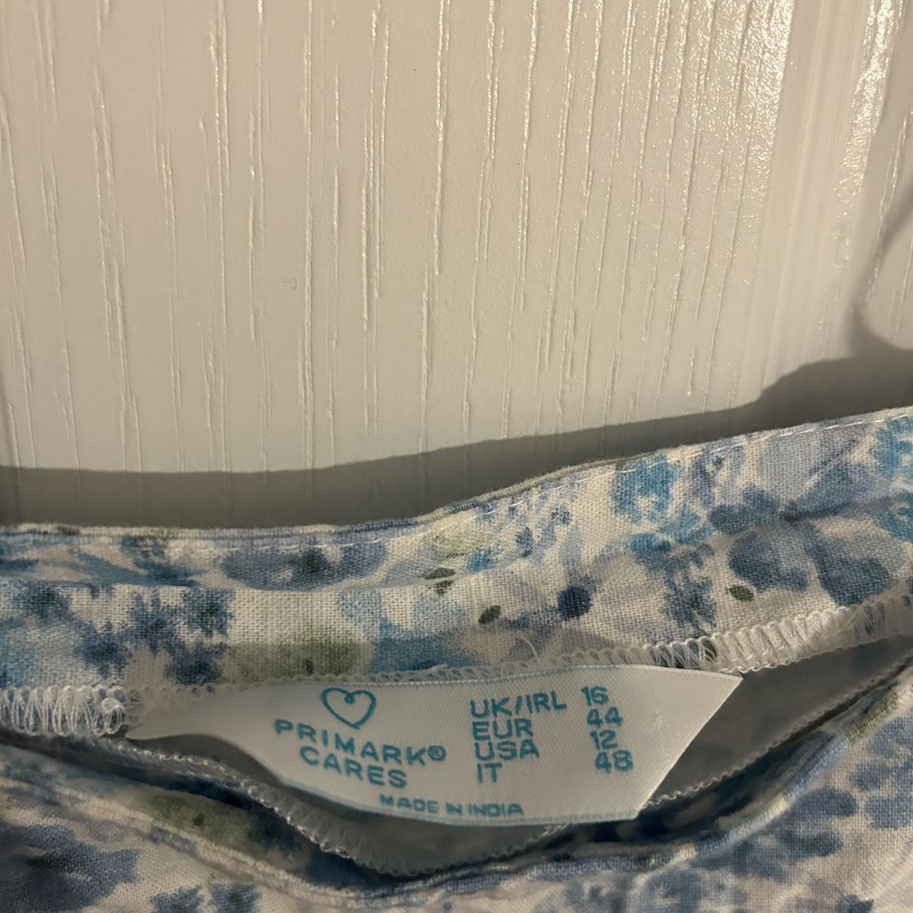 Primark Women's Blue and White Dress | Depop