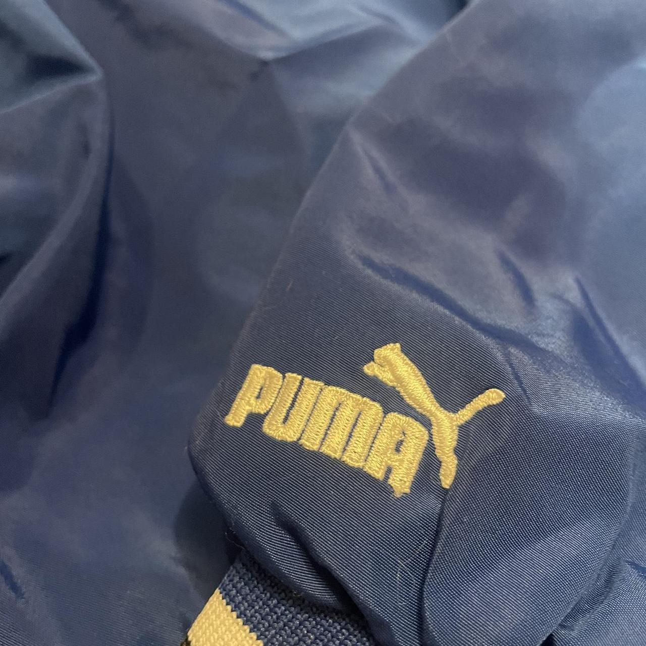 Puma blue and black nfl colts windbreaker jacket... - Depop