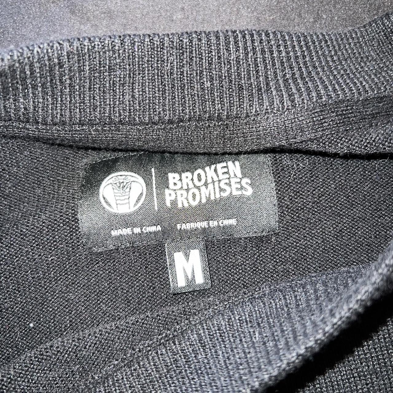 🖤🧸 soft and cozy 🧸🖤 broken promises knit sweater... - Depop